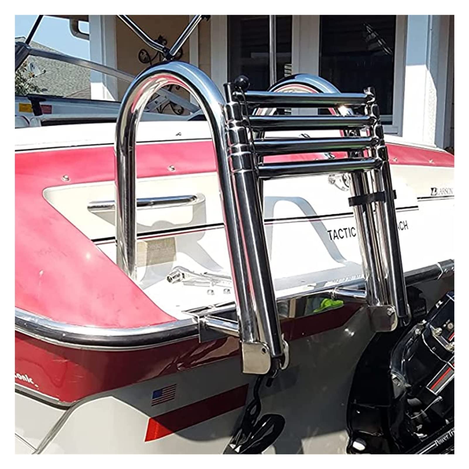 Buy Boat Boarding Ladder 4 Step, Safety Marine Pontoon Ladder for ...