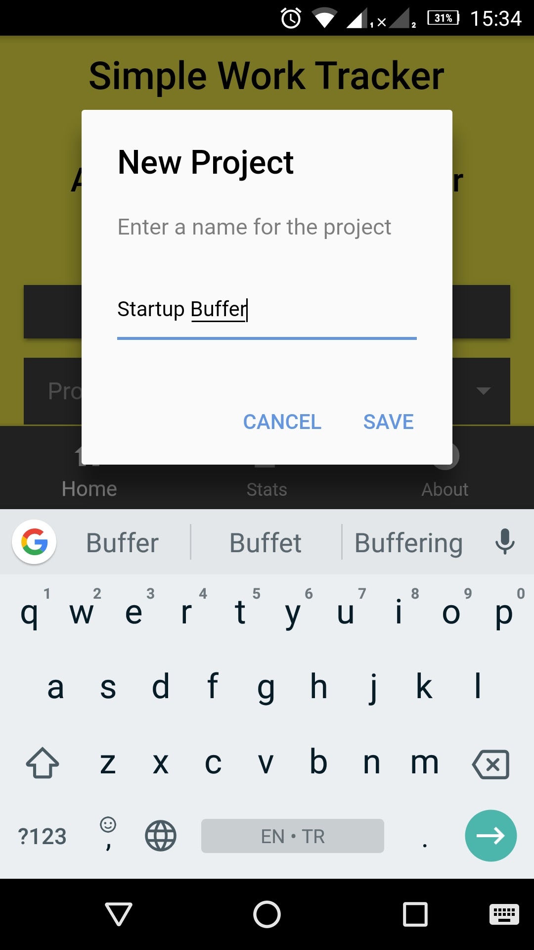 Simple Work Tracker - Project Time Spent Tracking - App on Amazon Appstore