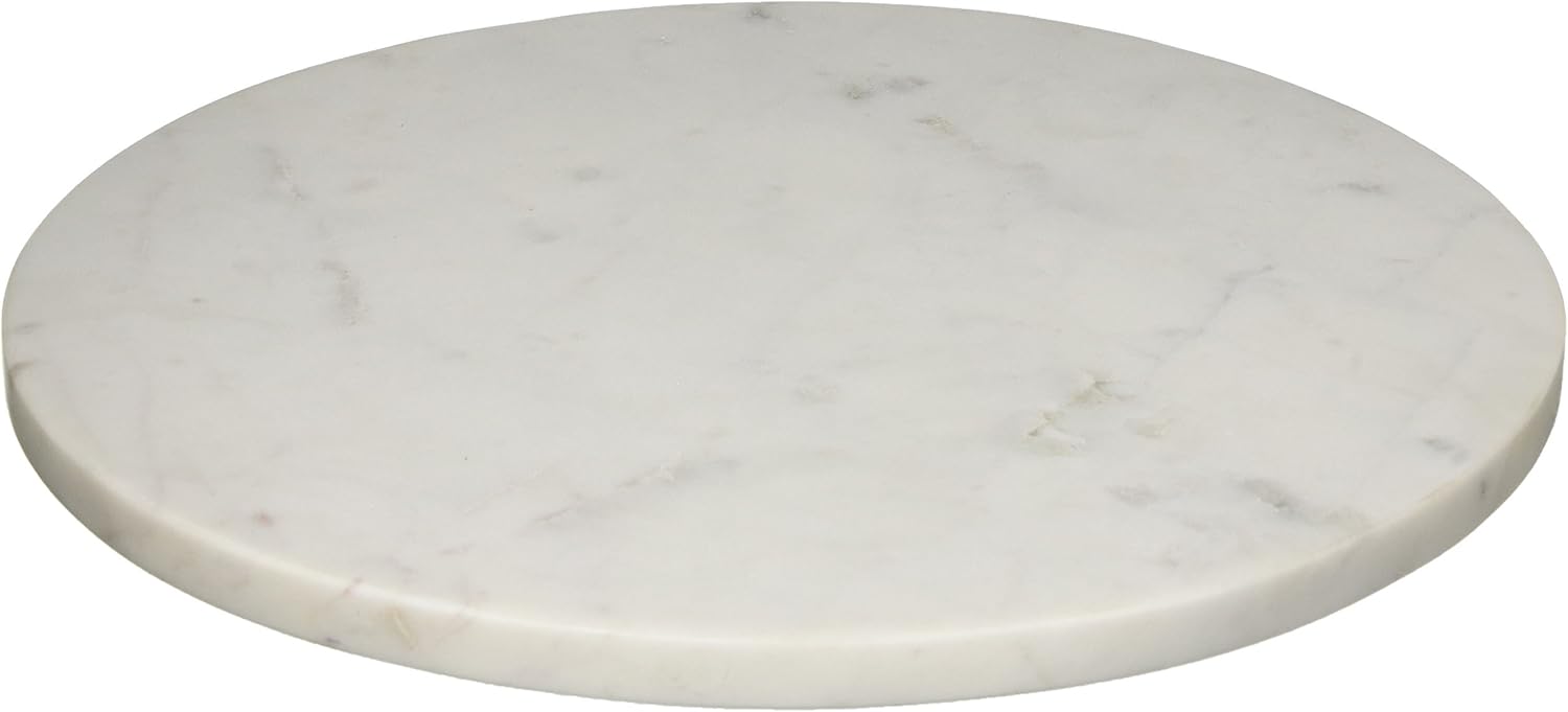 Amazon.com: Creative Co-Op Minimalist Round Marble Charcuterie or ...