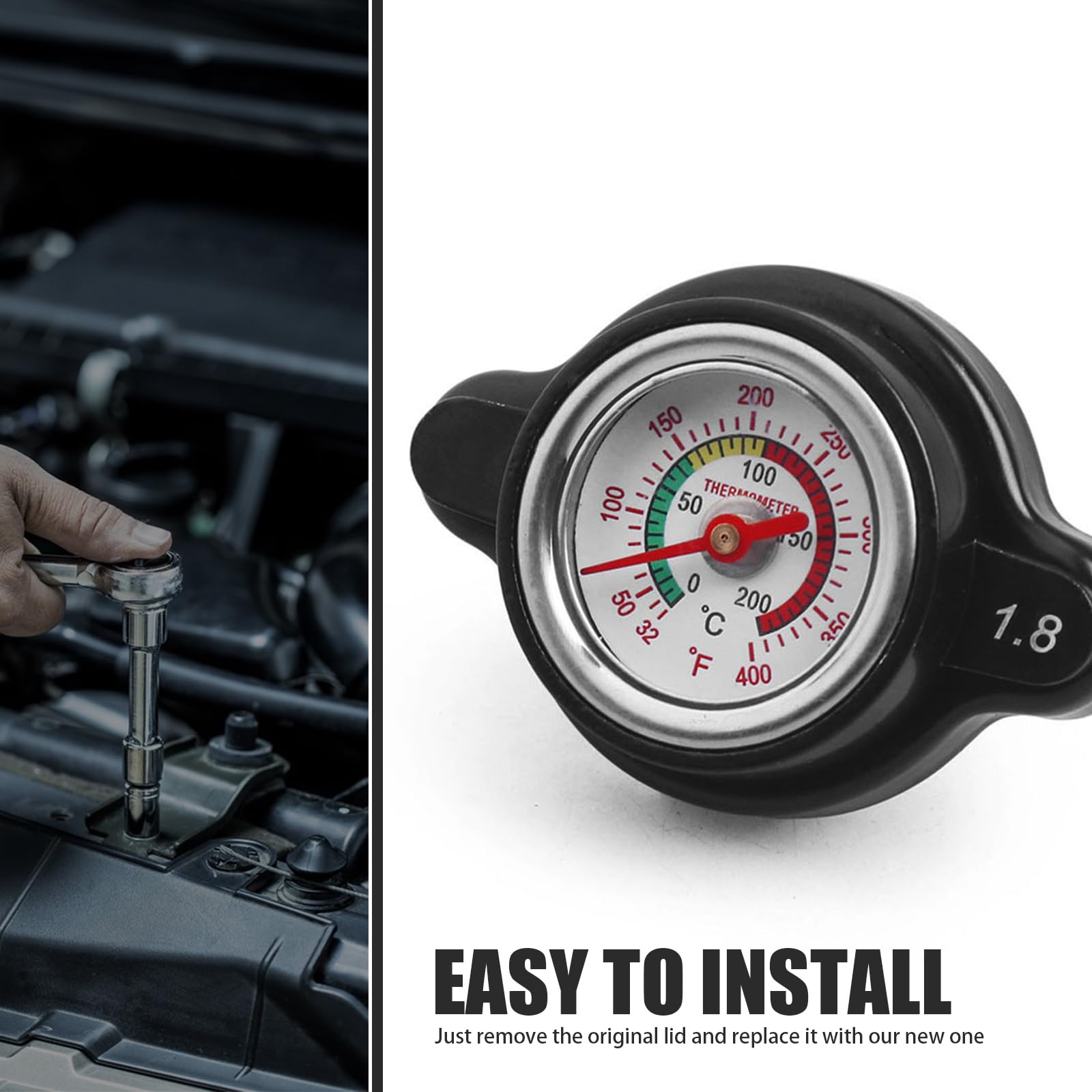 Snapklik.com : Miytsya Pack-1 Car 1.8 Bar Fuel Tank Cap, Tight Fit Leak ...