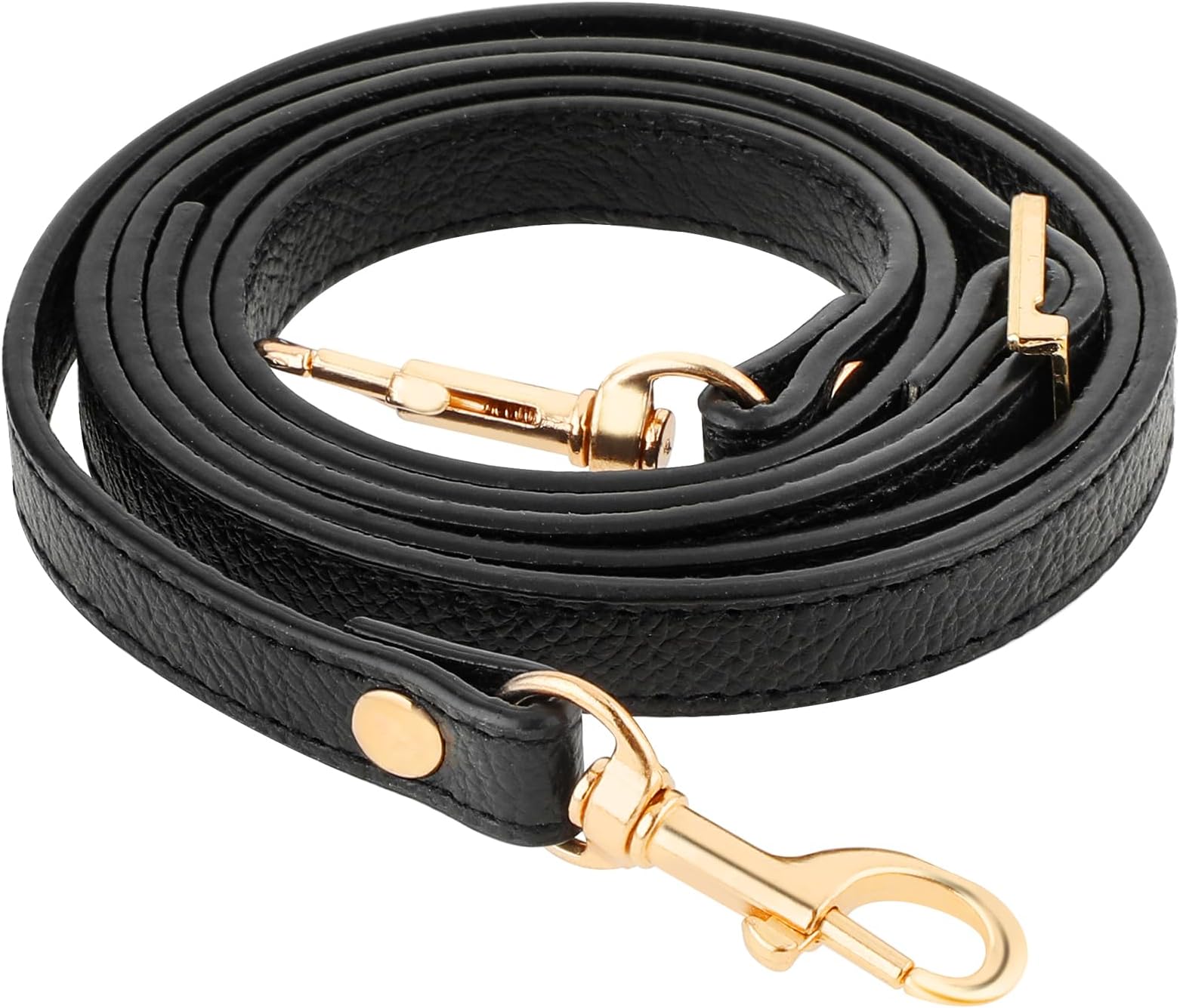 Telooco Leather Shoulder Strap Replacement with Buckle 41-47 Inches ...