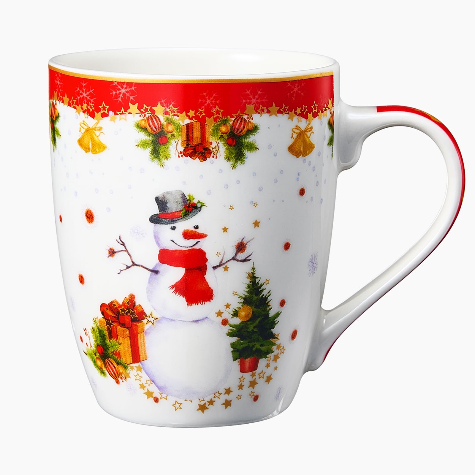 Amazon.com: Christmas Snowman Mug - Ceramic Microwave & Dishwasher Safe ...