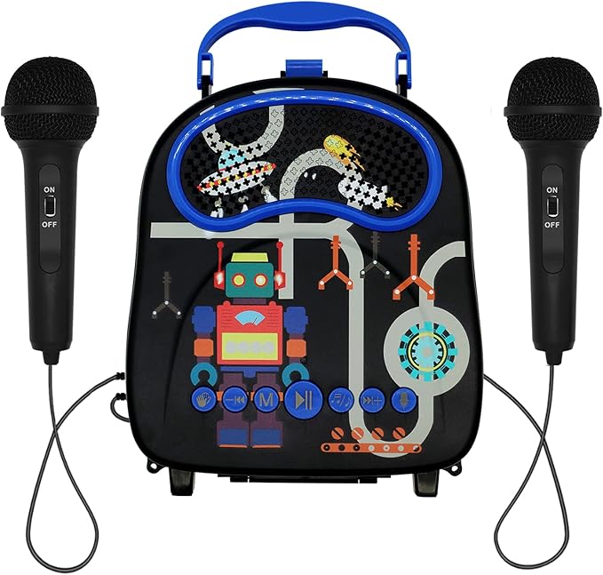 Amazon.com: Kids Karaoke Machine for Boys Girls with 2 Microphones ...