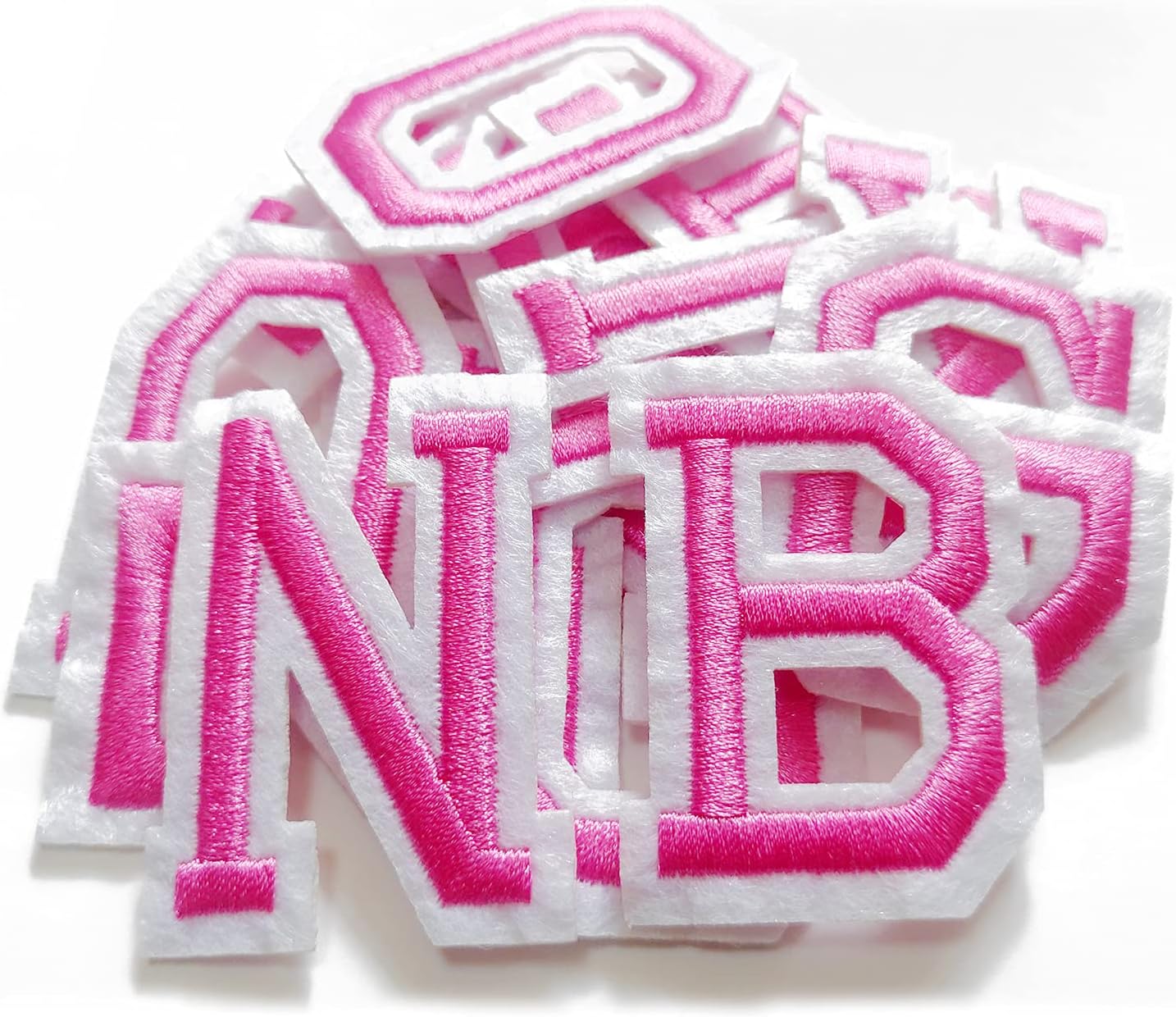 Amazon.com: Iron on Letter Patches 52 Pieces,White Letter Patches ...