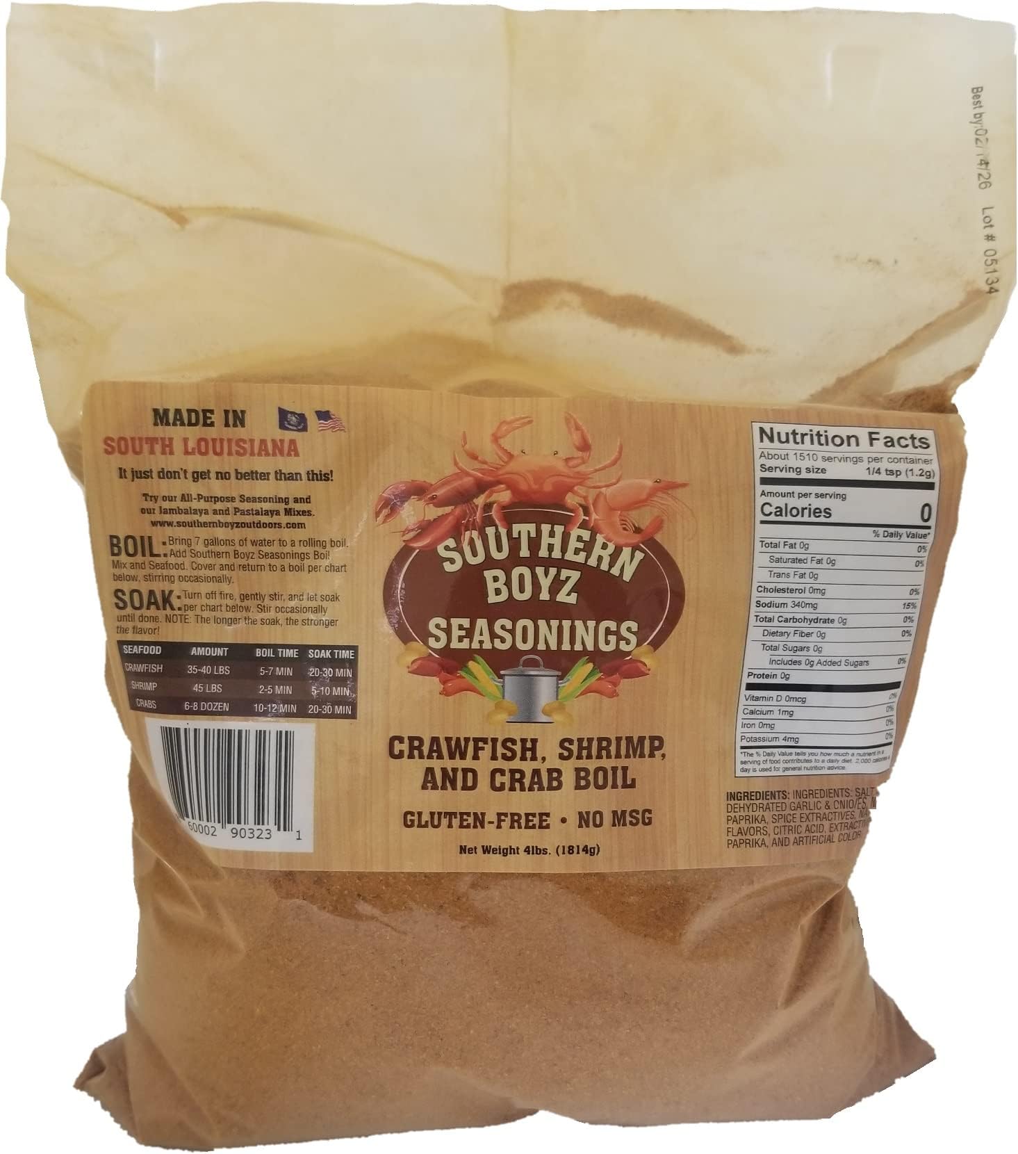 Amazon.com : Southern Boyz All Purpose Cajun Creole Seasoning, 8 Ounce ...
