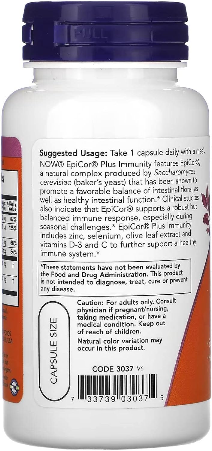 NOW Supplements Inmunidad EpiCor Plus con vitamina C apoyo inmunológico ...