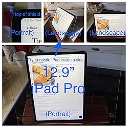 Amazon.com: Deluxe Large Cookbook Holder - Acrylic Shield With Cherry ...