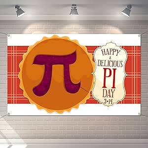 Amazon.com: Buxiuer Pi Day Photo Booth Backdrop Funny Math Party ...