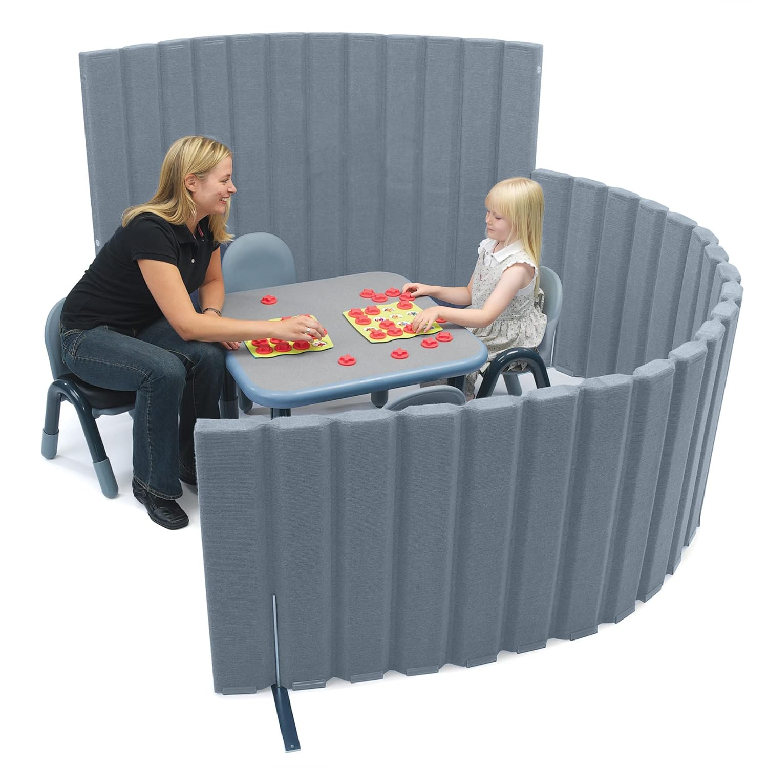 Buy Angeles Quiet Divider with Sound Sponge 48”x6' Room Divider, Slate ...