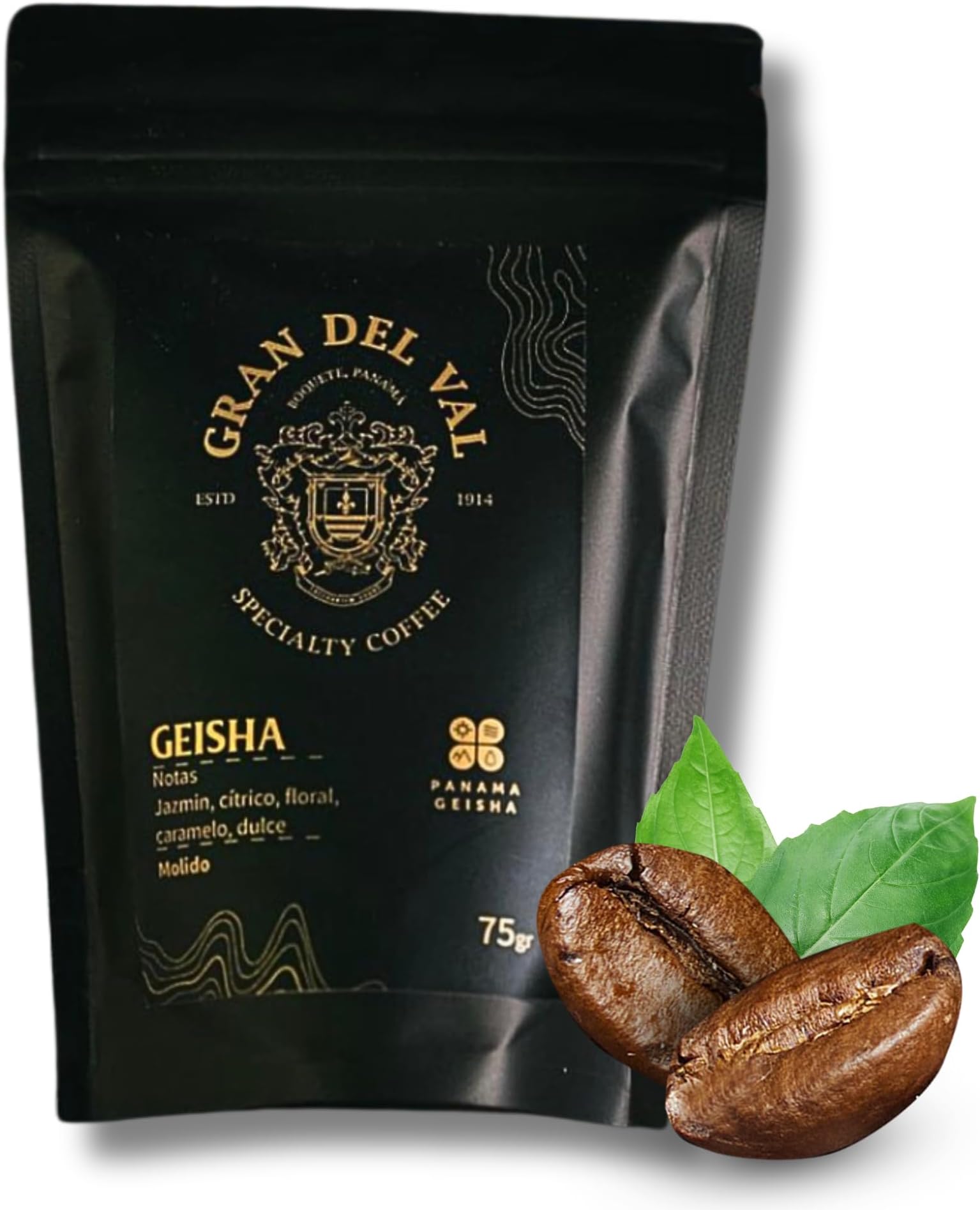 Amazon.com : Gran Del Val Panama Geisha Coffee – 75g Whole Bean ...