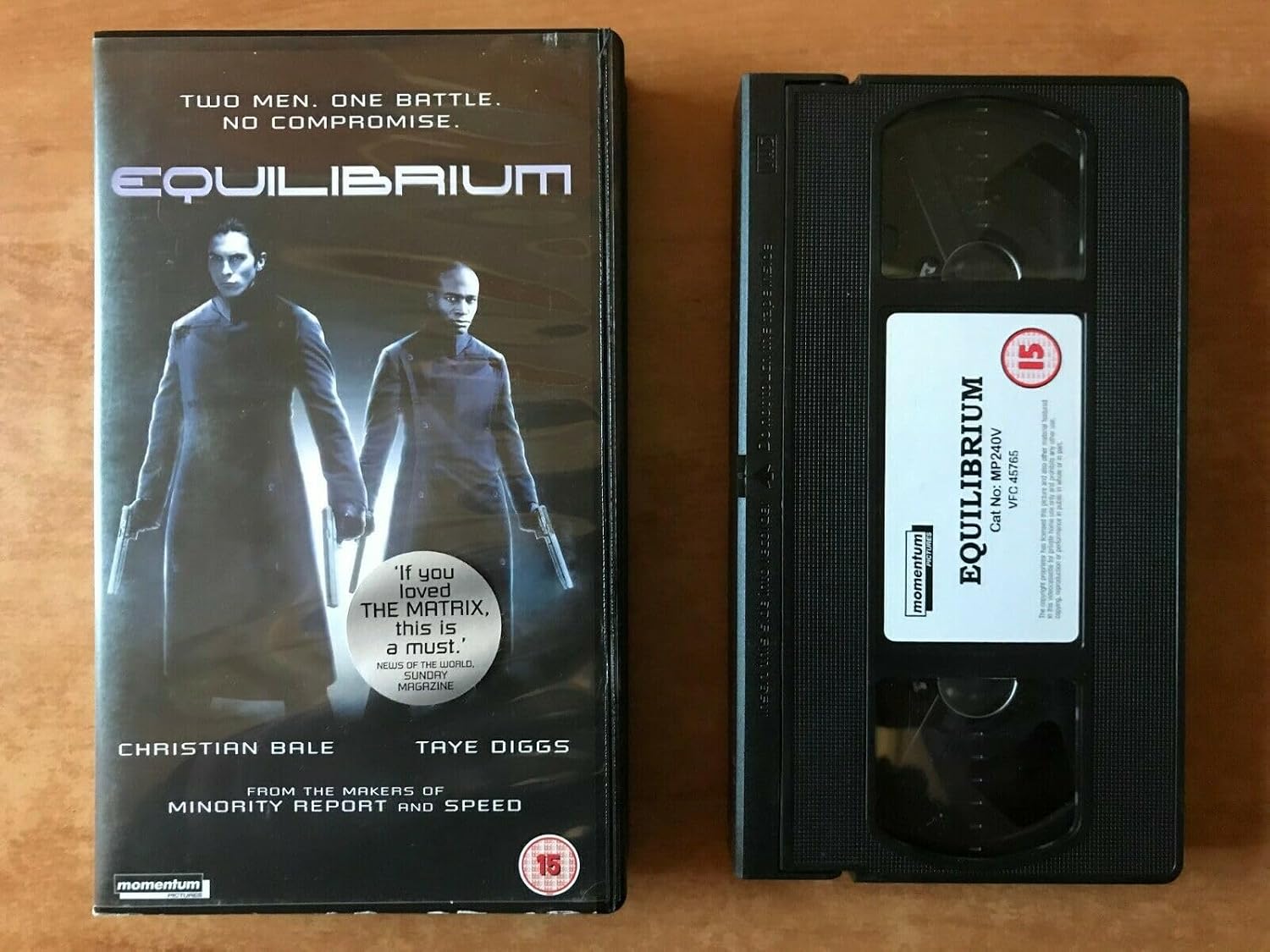 Equilibrium [VHS] : Christian Bale, Emily Watson, Taye Diggs, Angus ...