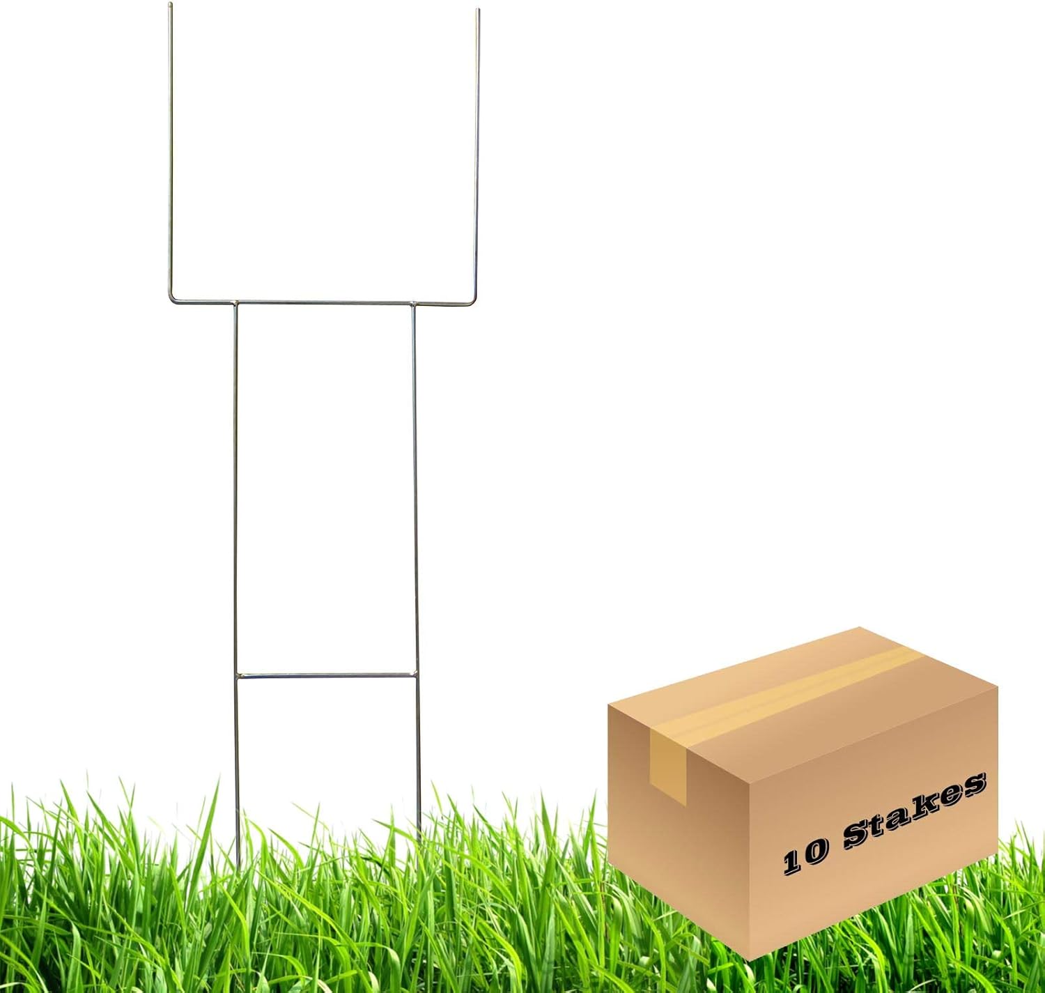 Amazon.com : H Frame Wire Stakes 30 x10 inch 9 Gauge Galvanized Wire ...