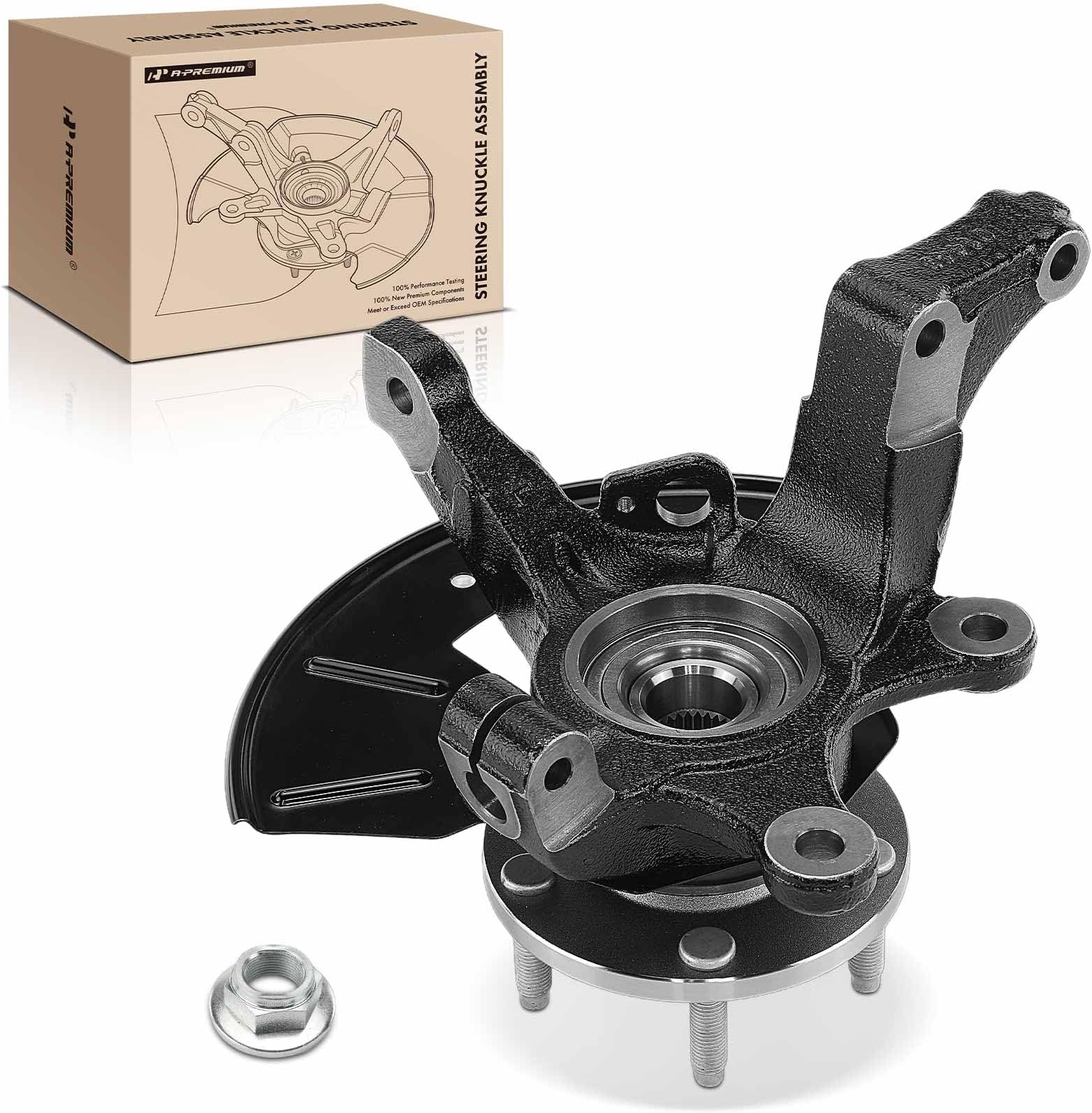 Amazon.com: A-Premium Front Steering Knuckle & Wheel Bearing Hub ...