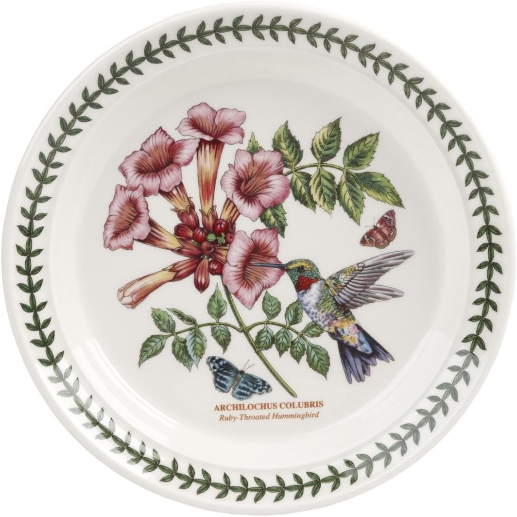 Amazon.com | Portmeirion Botanic Garden Birds - 8" Plate - Ruby ...