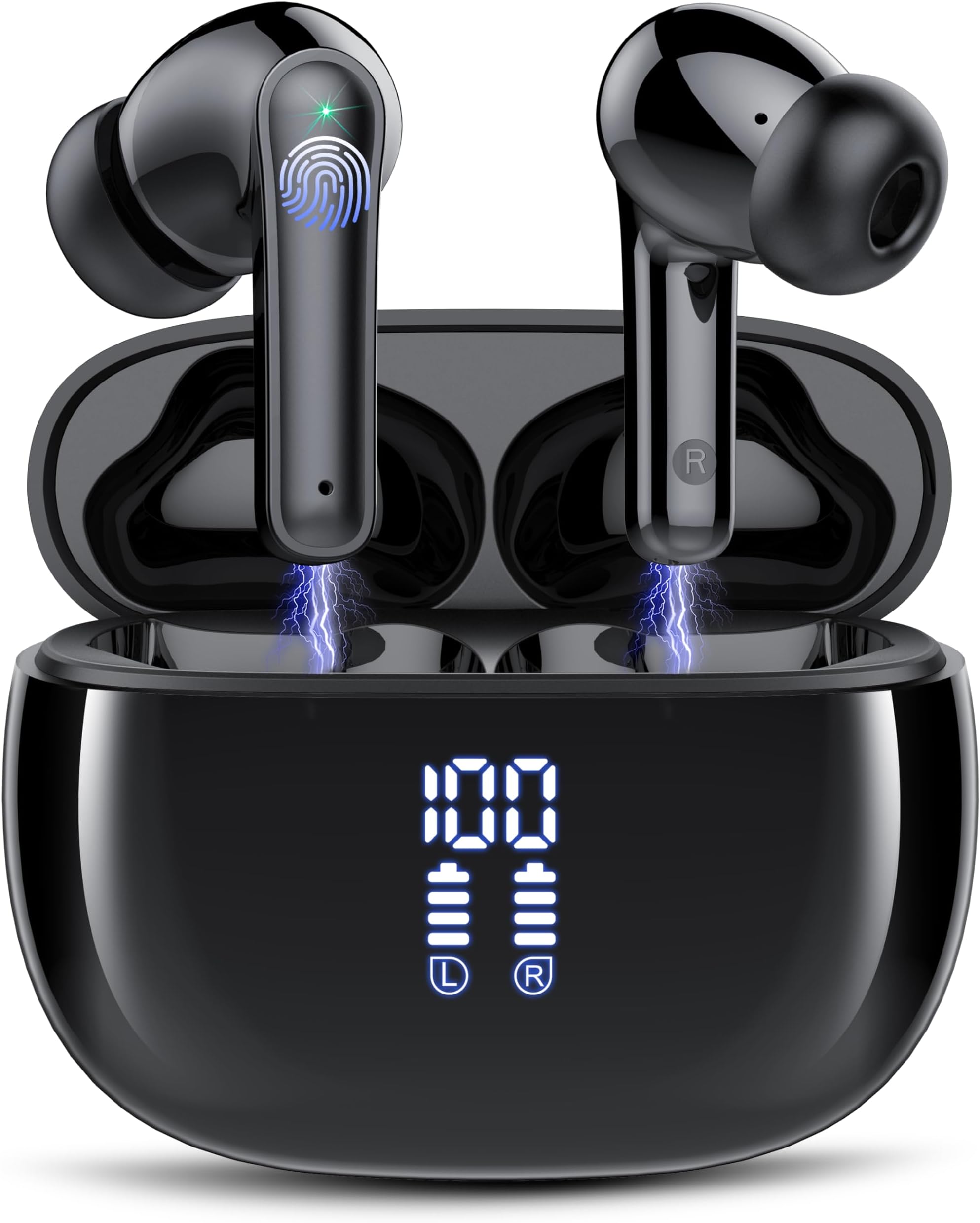 Auricolari Bluetooth,2024 Nuovo Cuffie Bluetooth 5.3 HiFi Stereo con 4 ...