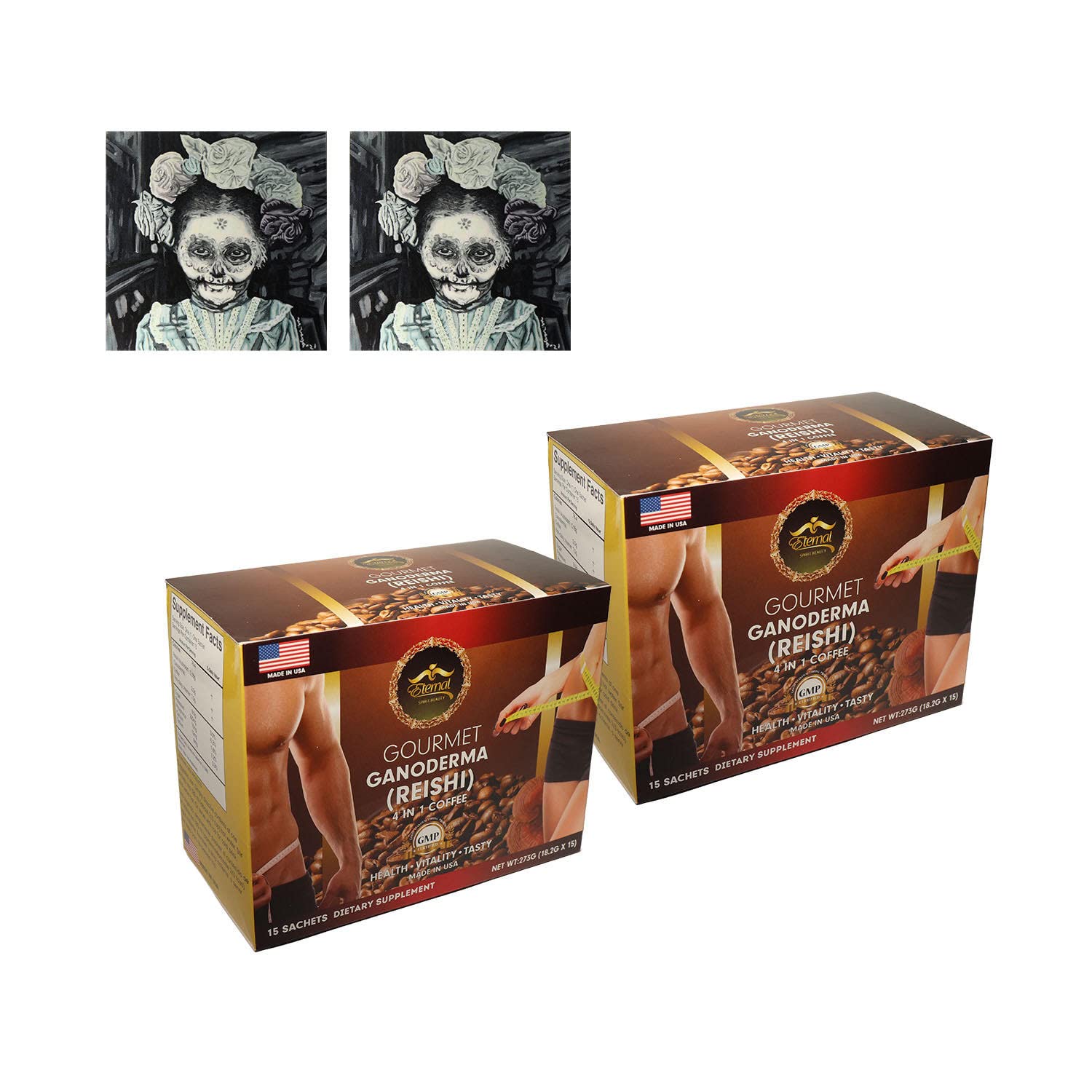 Buy Premium Ganoderma Latte Coffee - 2-Pack at Ubuy Nepal