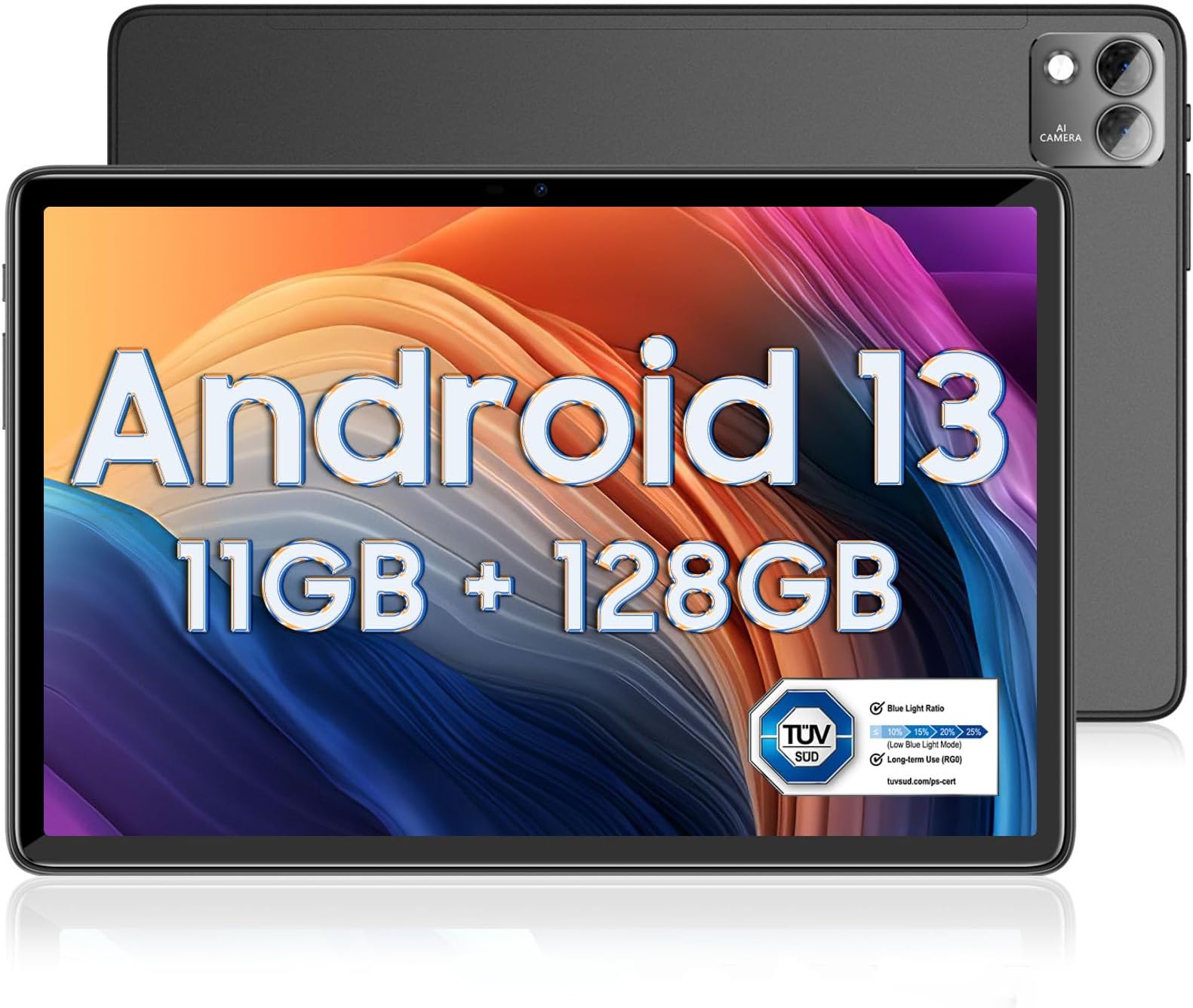 DOOGEE T10S Tablette Android 13, 11GB + 128GB (TF 1TB) 10.1 Pouces ...