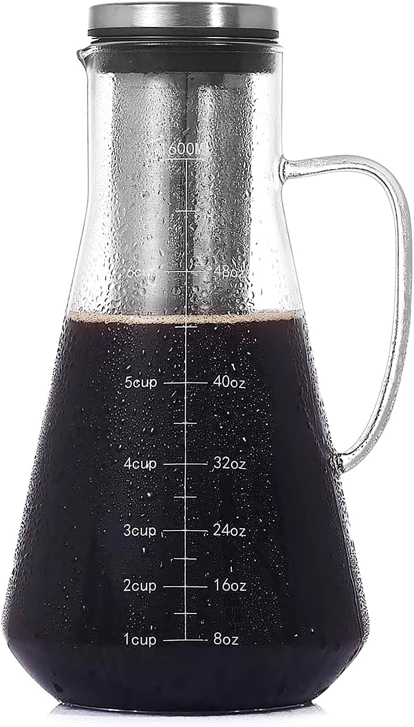 Amazon.com: JunVpic Cold Brew Coffee Maker - 54 Oz Glass Iced Coffee ...