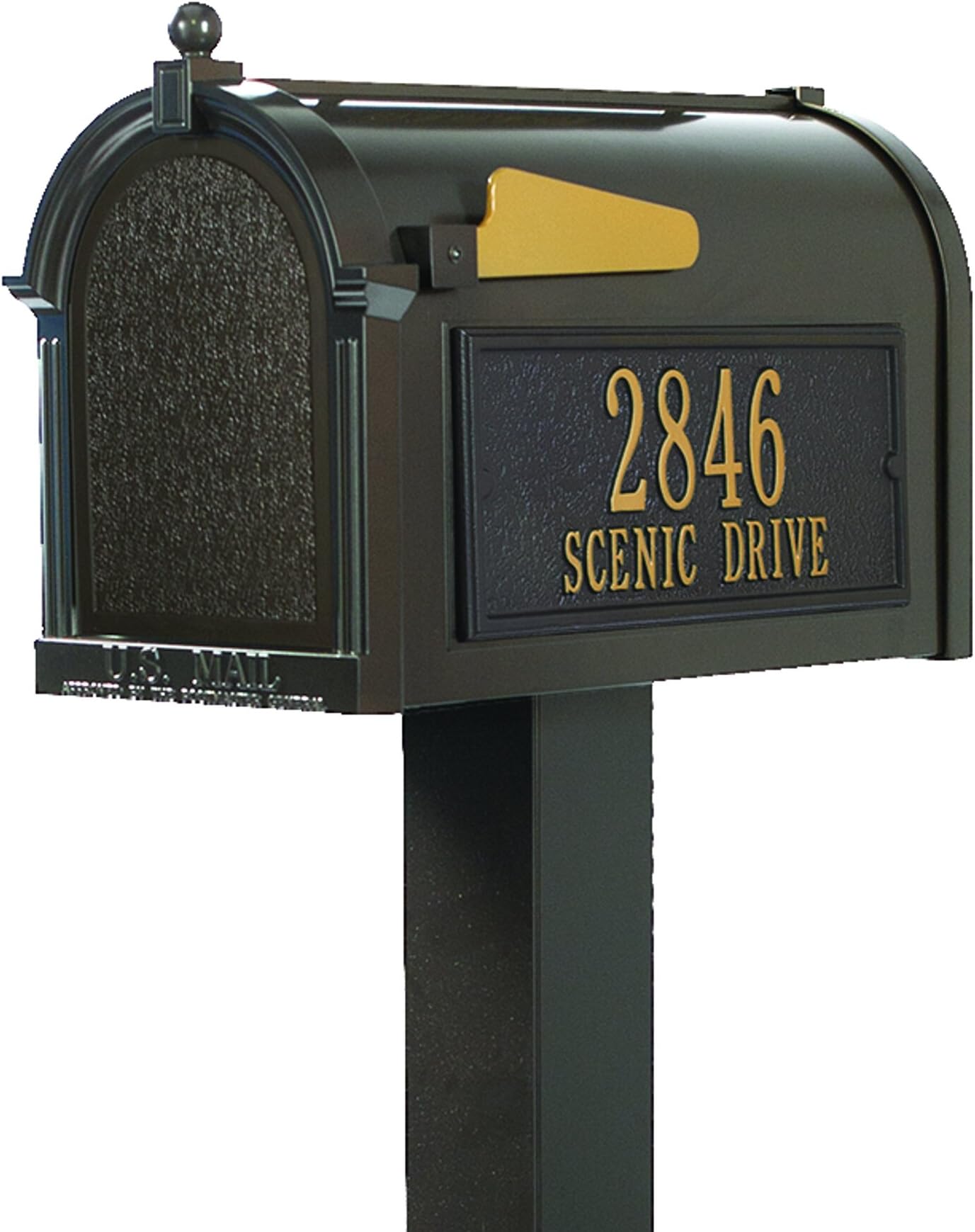 Whitehall™ Personalized Whitehall Premium Mailbox with Side Address ...