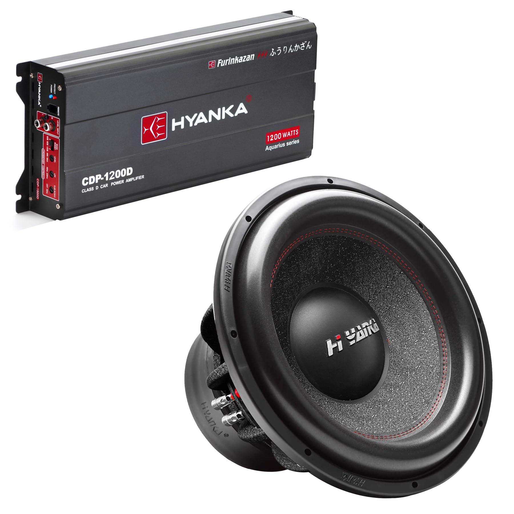 Amazon.com: H YANKA BSF-12-2 Car Subwoofer paired with The HYANKA CDP ...