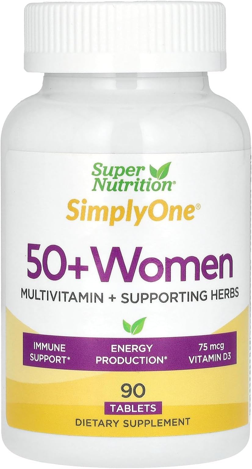 Amazon.com: SuperNutrition , SimplyOne Multi-Vitamin for Men 50+, Iron ...
