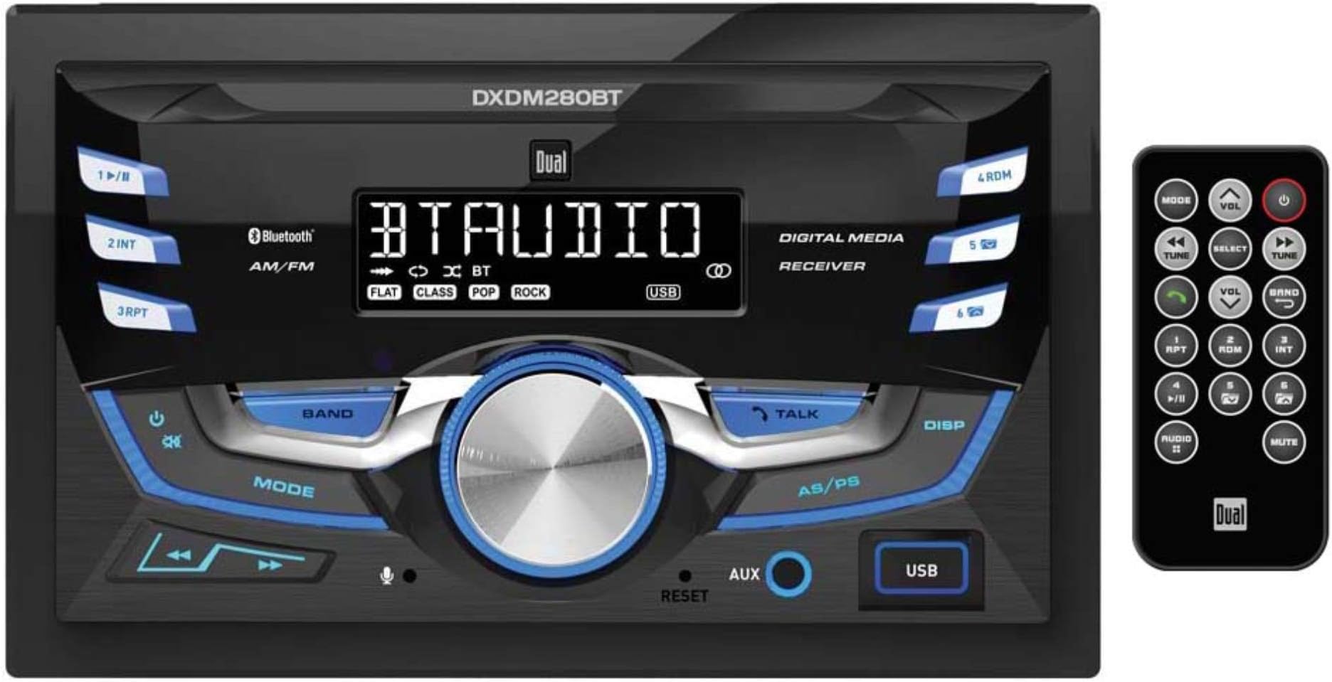 Amazon.com: DXDM280BT Multimedia LCD High Resolution Double DIN Car ...