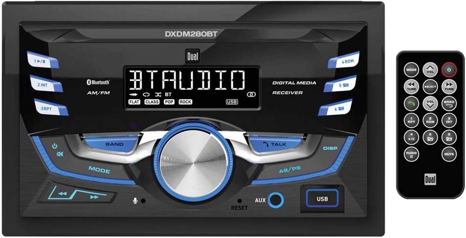 Amazon.com: DXDM280BT Multimedia LCD High Resolution Double DIN Car ...