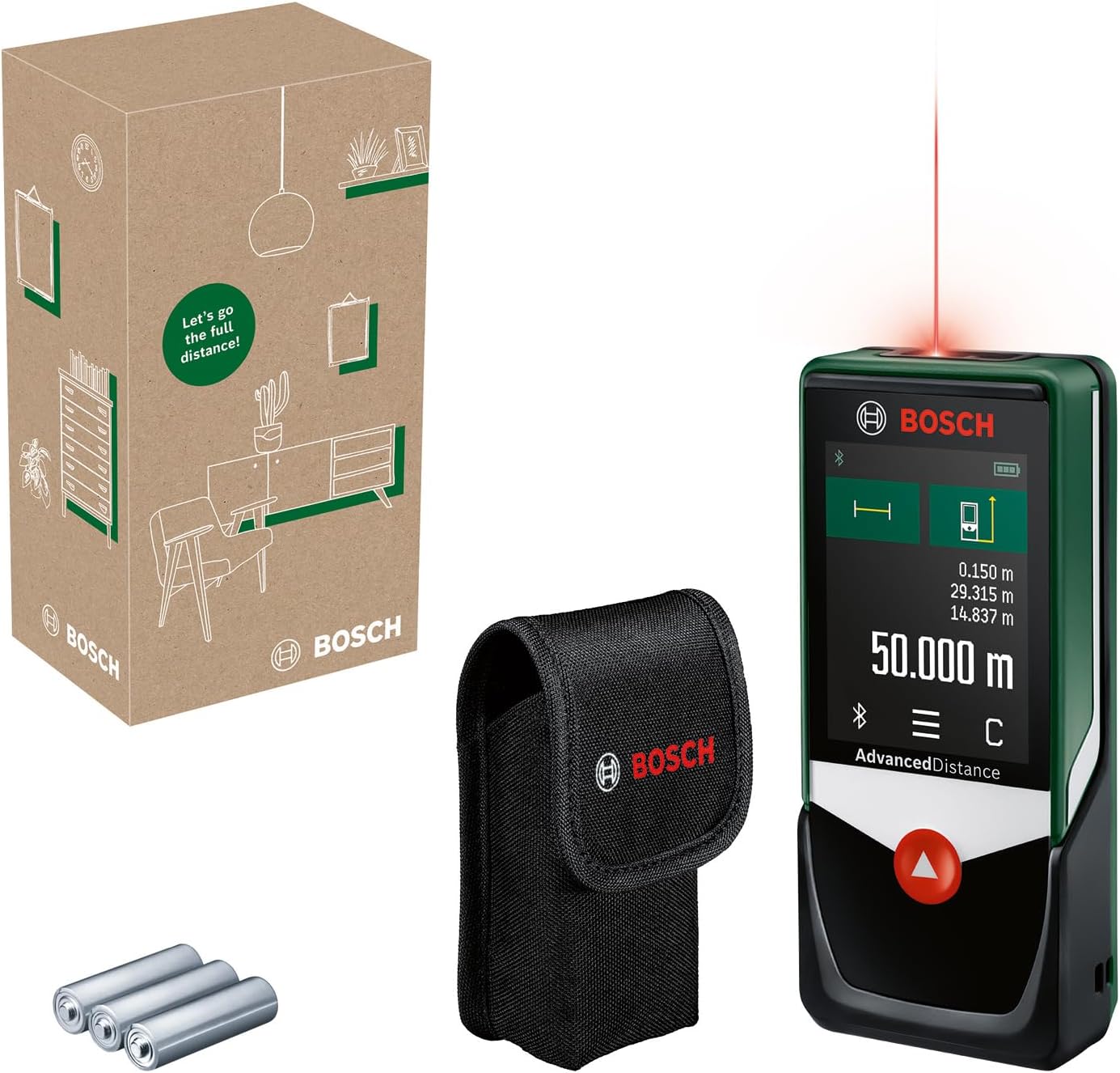 Bosch AdvancedDistance 50C digital laser measure (measure distance ...