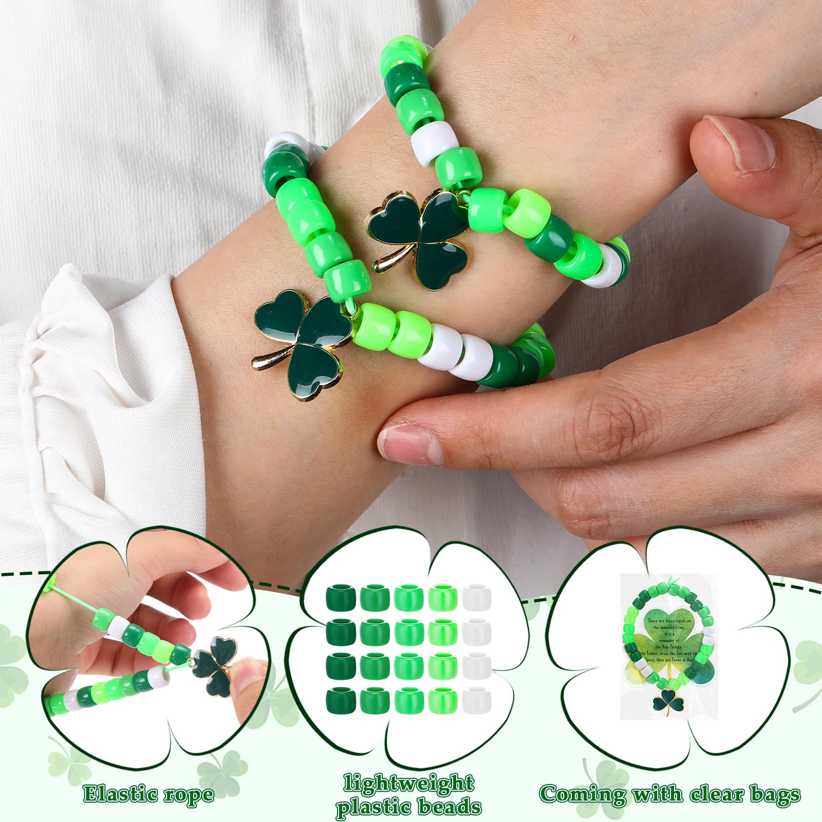 Snapklik.com : 20 Christian St Patricks Day Beads Bracelet Crafts For ...