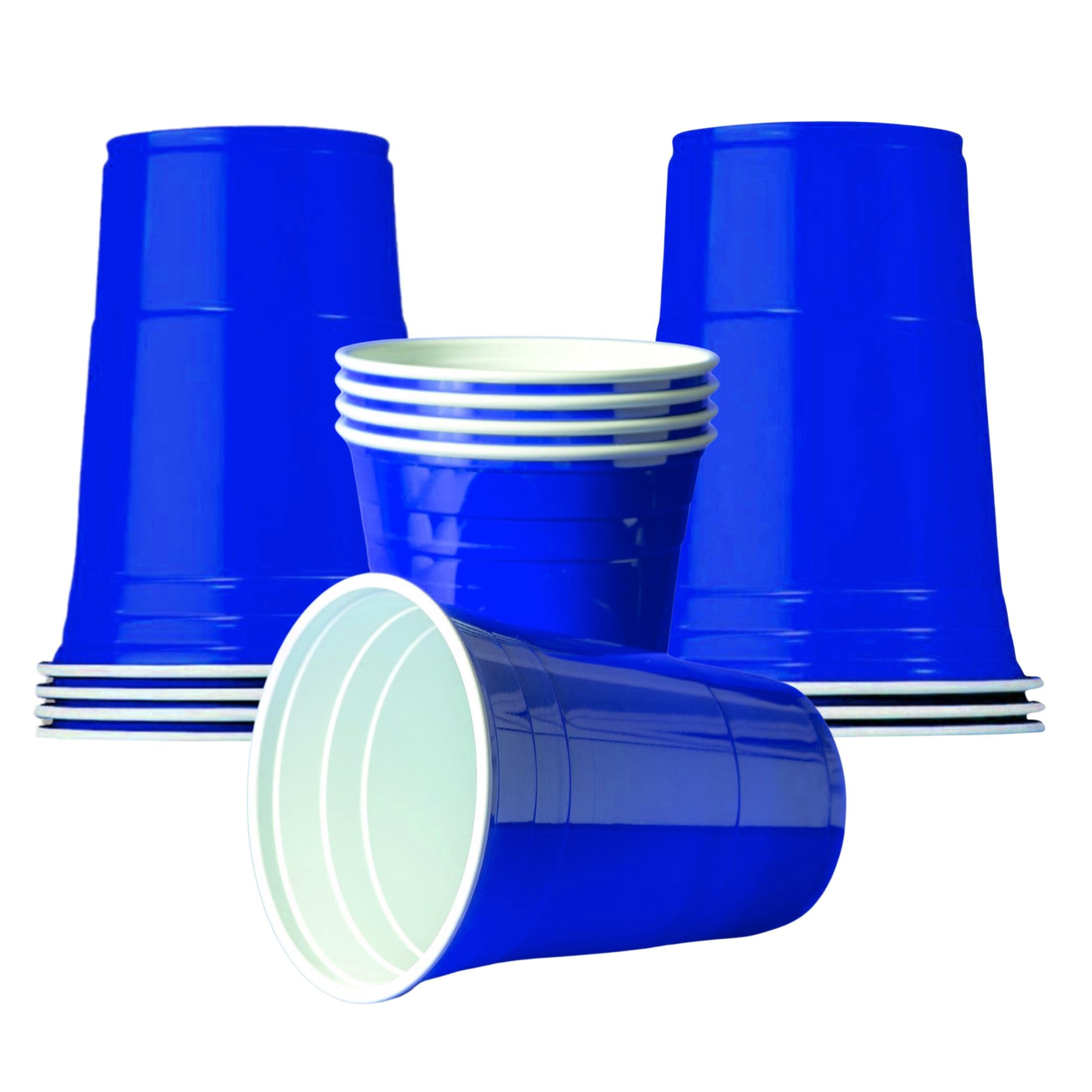 AmazCups Blue Disposable Party Cups – Pack of 12,Strong and Heavy Duty ...