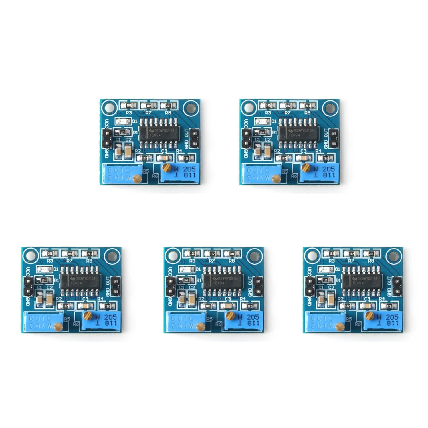 000 JESSINIE 5Pcs TL494 PWM Controller Module TL494 PWM Frequency 500Hz ...
