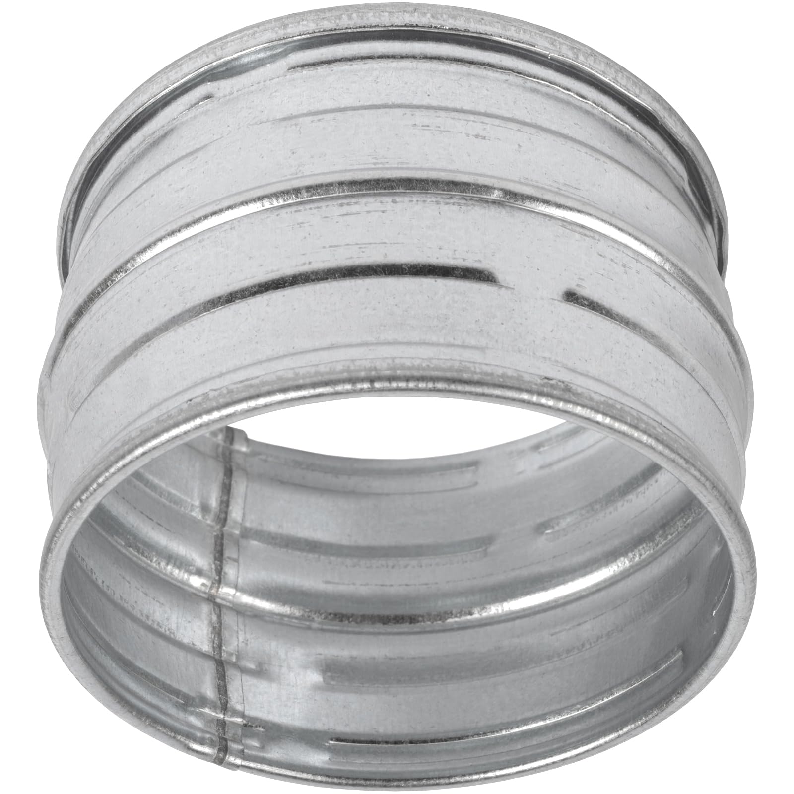 Snapklik.com : 4" Inch Galvanized Metal Vent Duct Connector - Round ...