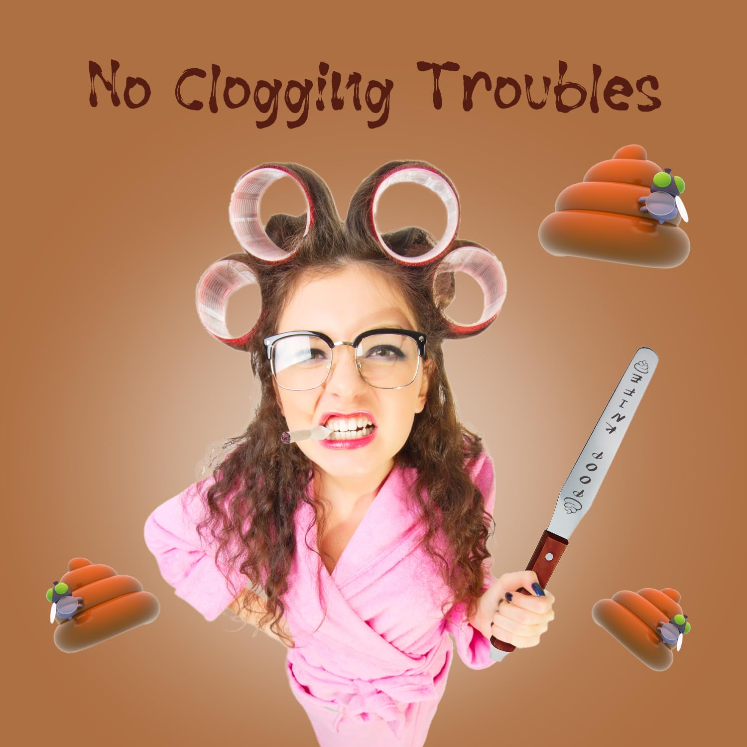 Snapklik.com : Poop Knife, 12IN Durable Metal Poo Knife For Toilet ...