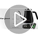 Amazon.com: RONGBEST Electric Gooseneck Kettle, 1200W, 6 Temperature ...