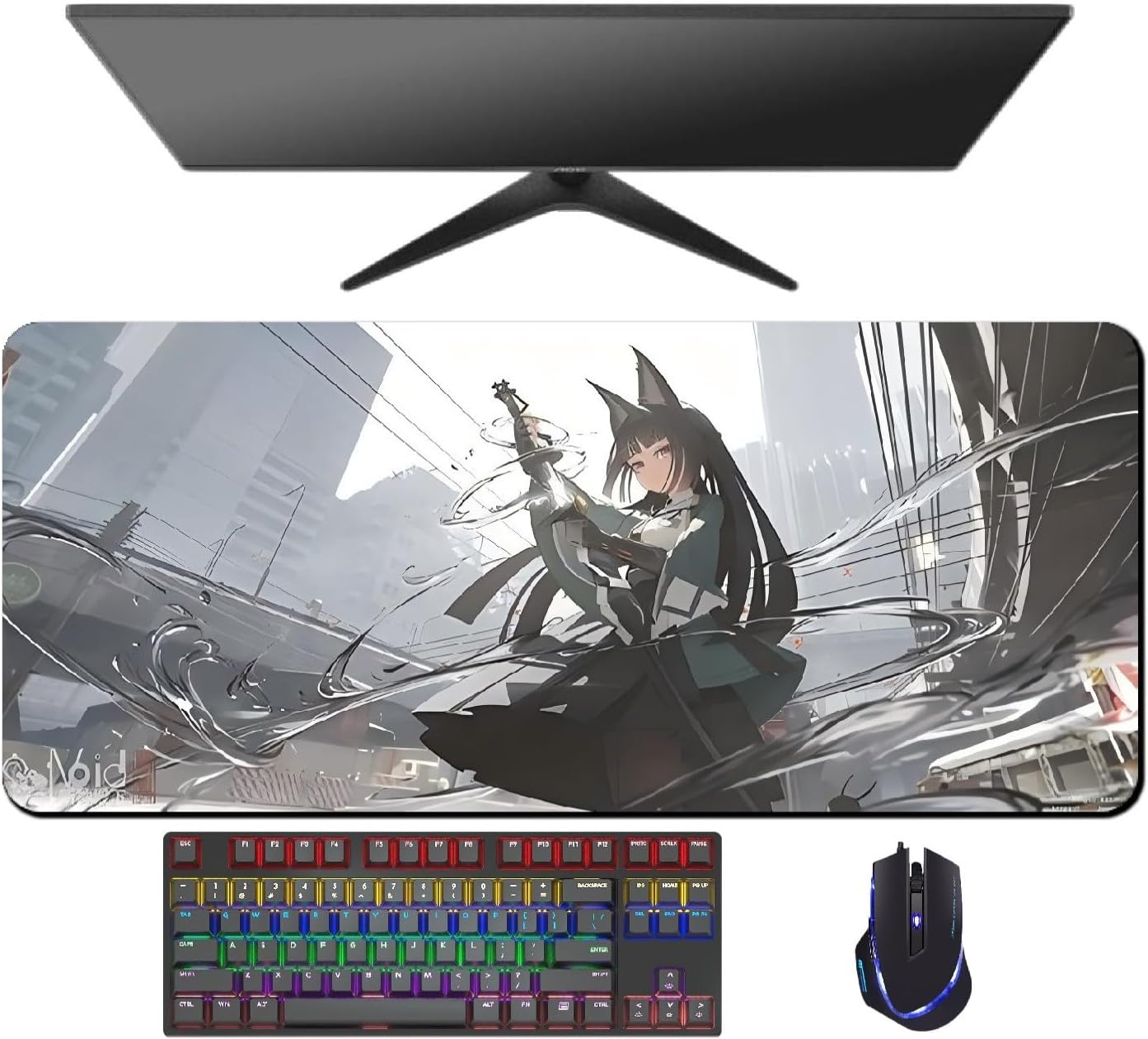 Zenless Zone Zero Game Mouse Pad 27.6 x 11.8 x 0.12 pulgadas, fácil de ...