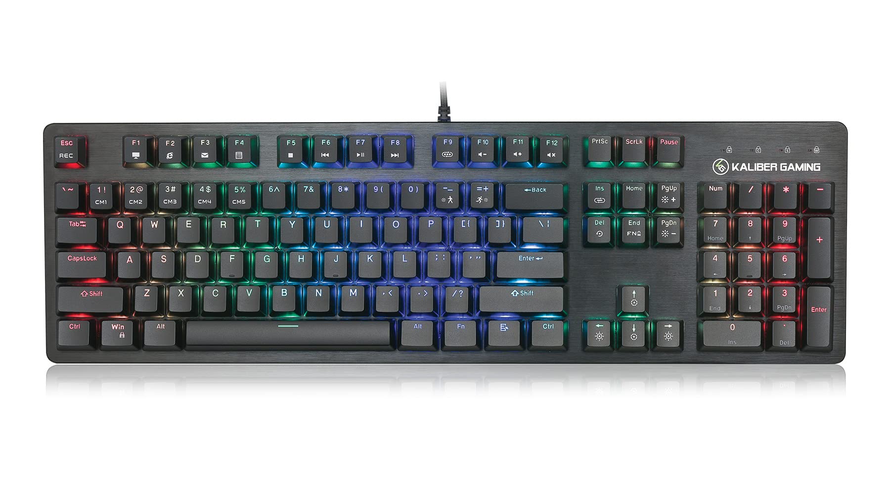 Amazon.com: IOGEAR Kaliber Gaming HVER Stealth Gaming Keyboard (GKB740 ...
