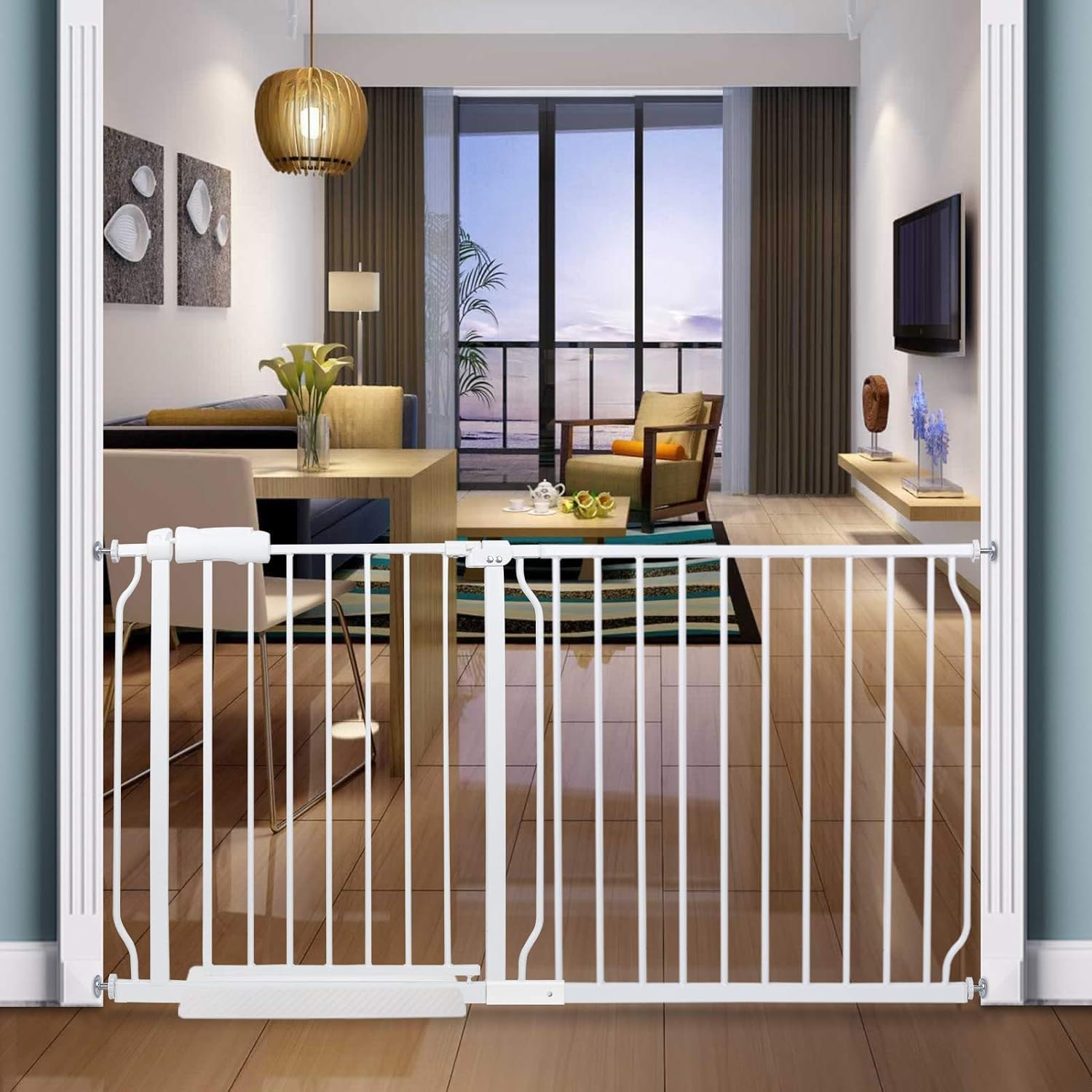 Snapklik.com : COSEND Extra Wide Baby Gate Extra Tall Tension Indoor ...