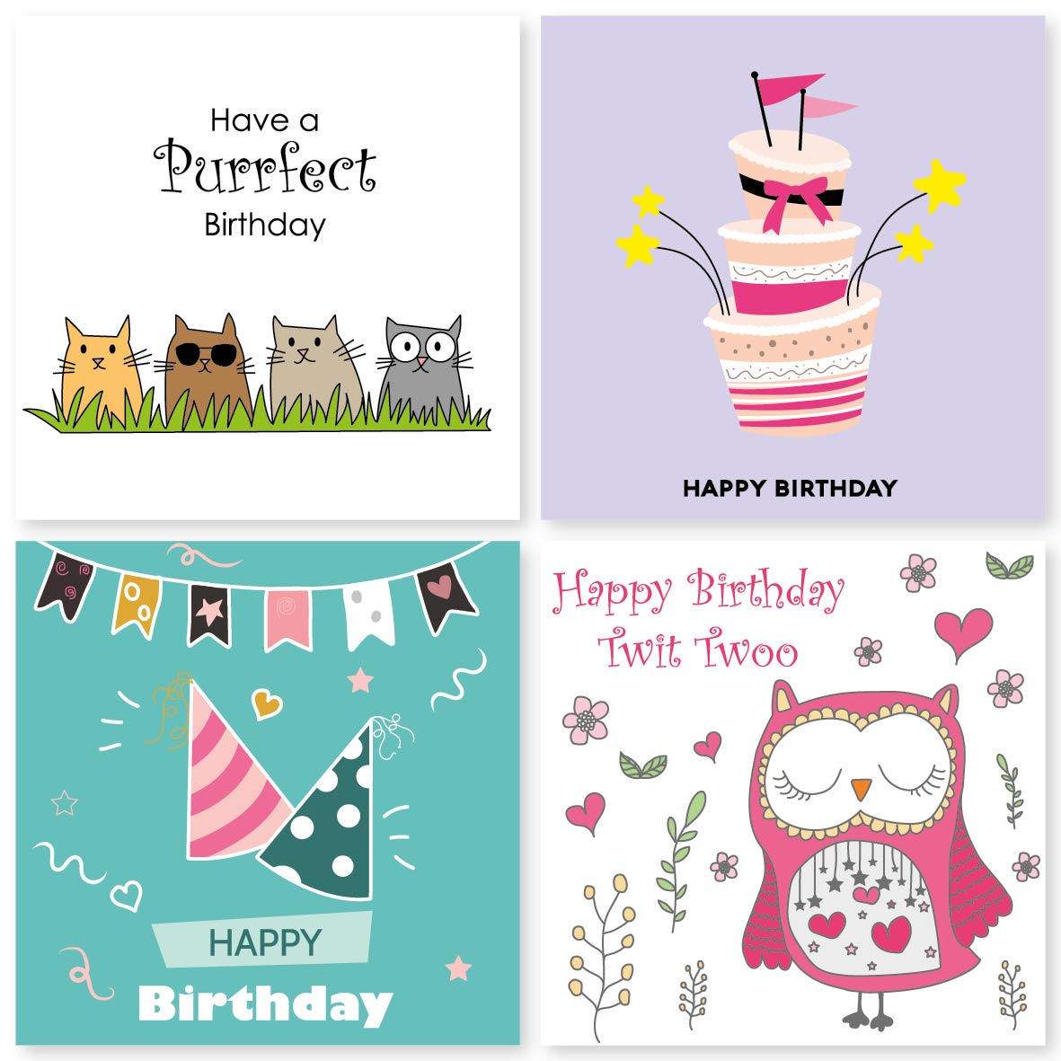 Birthday Cards Multipack of 24. Each Birthday Card box includes 24 ...