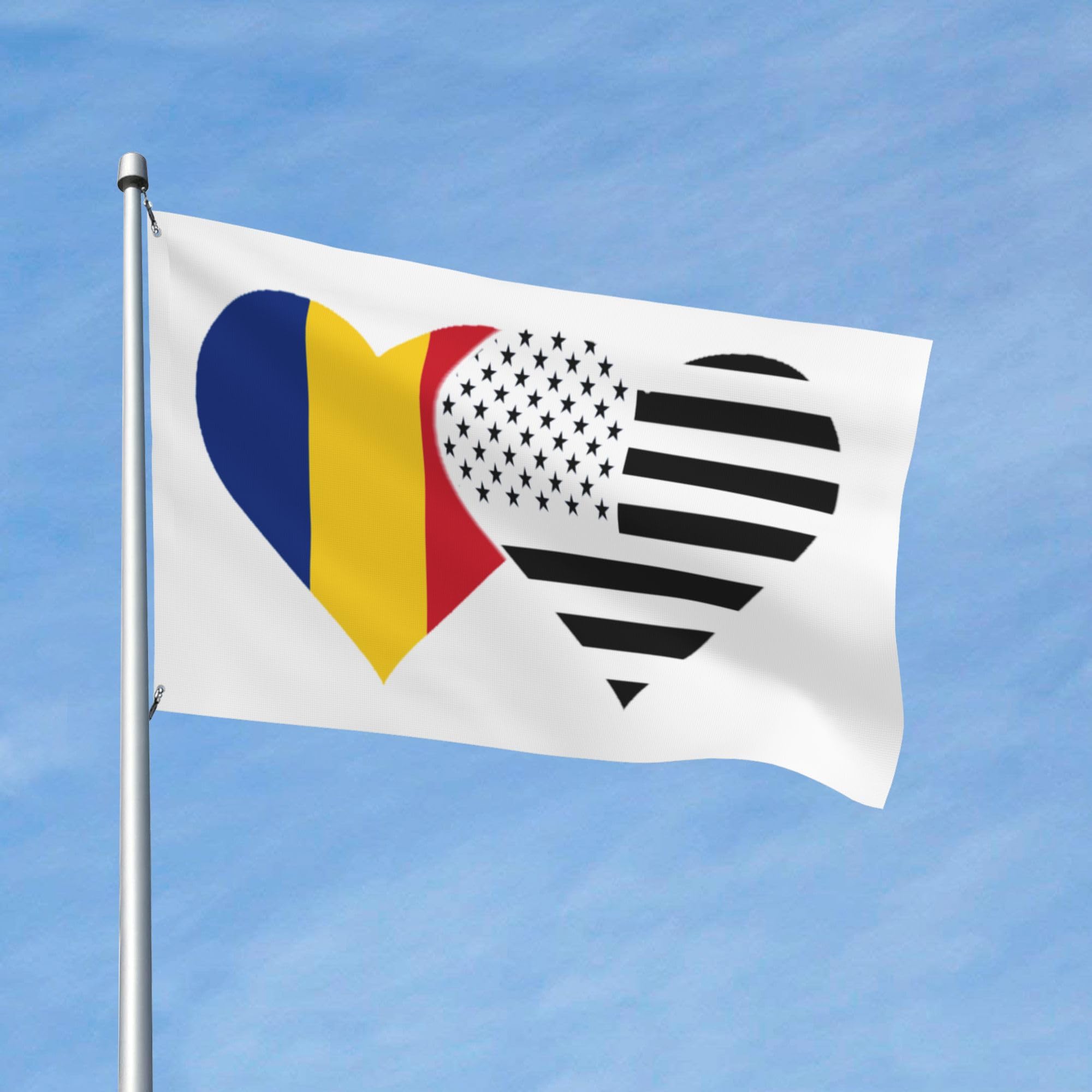 Romanian American Flag