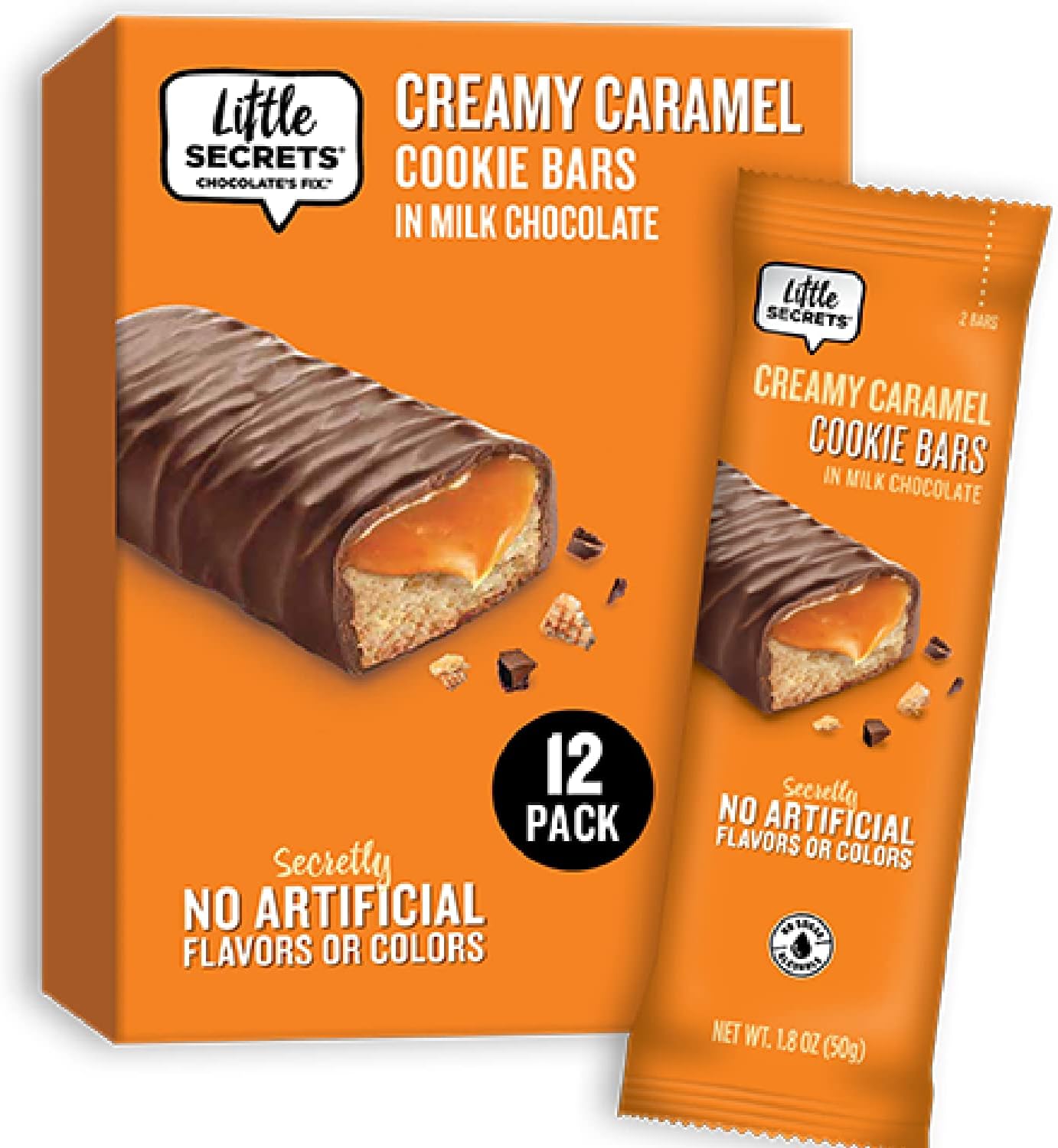Amazon.com: Little Secrets Creamy Nougat Bars, Nougat + Salted Caramel ...