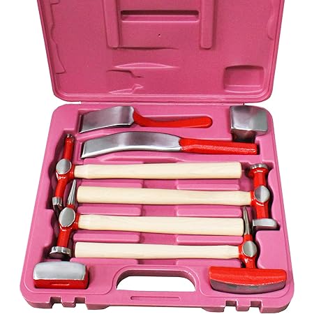 Amazon.com: GoldCamp Wood Handles 9PCS Car Body Repair Tools Set Kit ...
