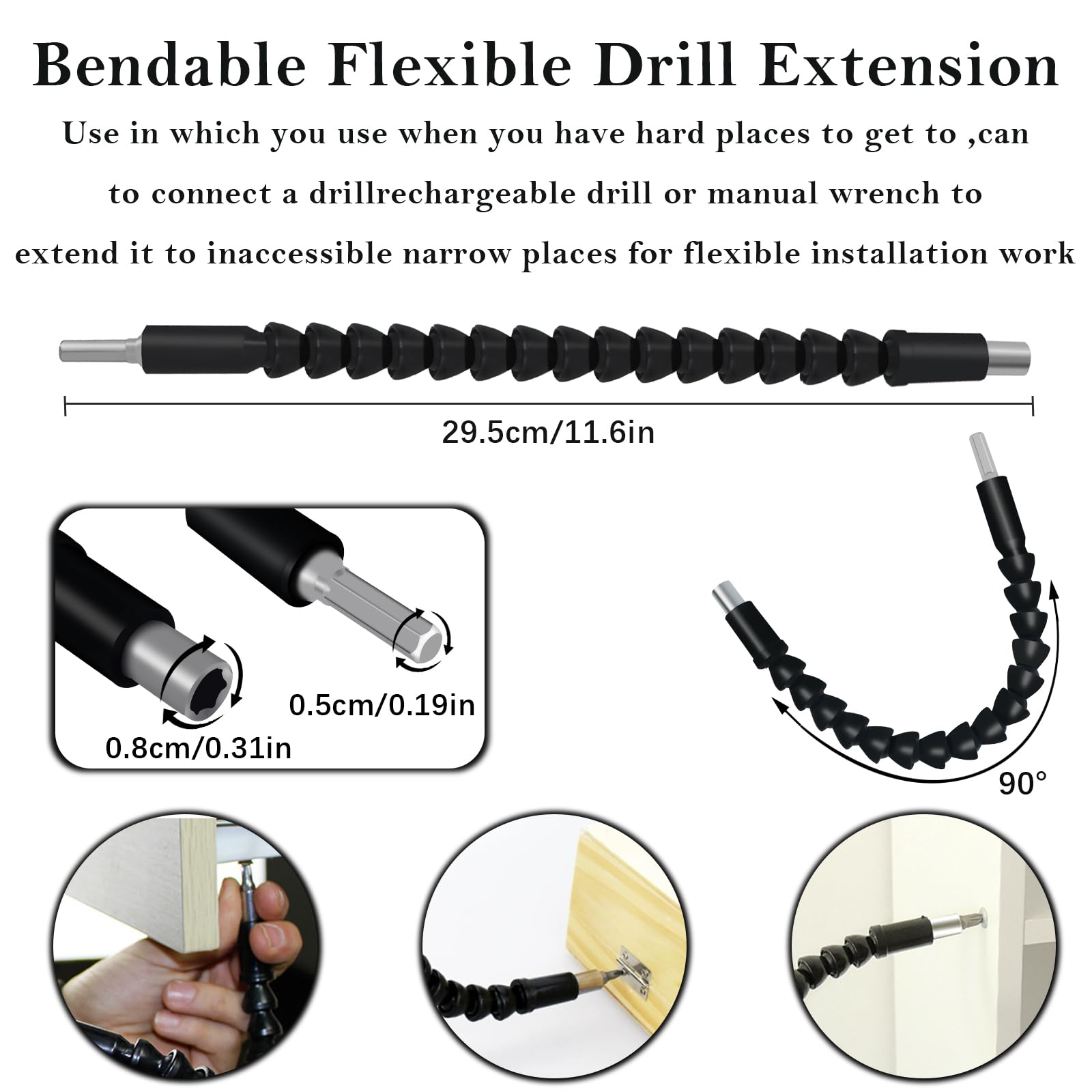 Snapklik.com : Flexible Drill Bit Extension Super Bit, Superbit Drill ...
