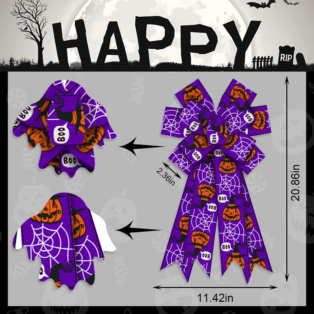 Halloween Bows For Decoration Large Halloween Bows For Wreaths ...