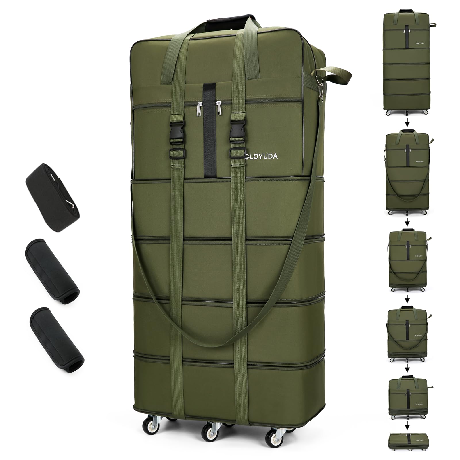 Amazon.com | Gloyuda Expandable Foldable Luggage, 42'' Suitcase With ...