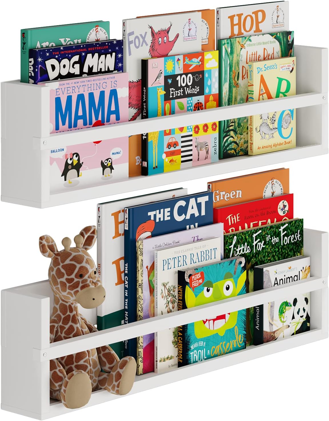 Amazon.com: Brightmaison Polynez 30" Floating Shelves for Nursery ...