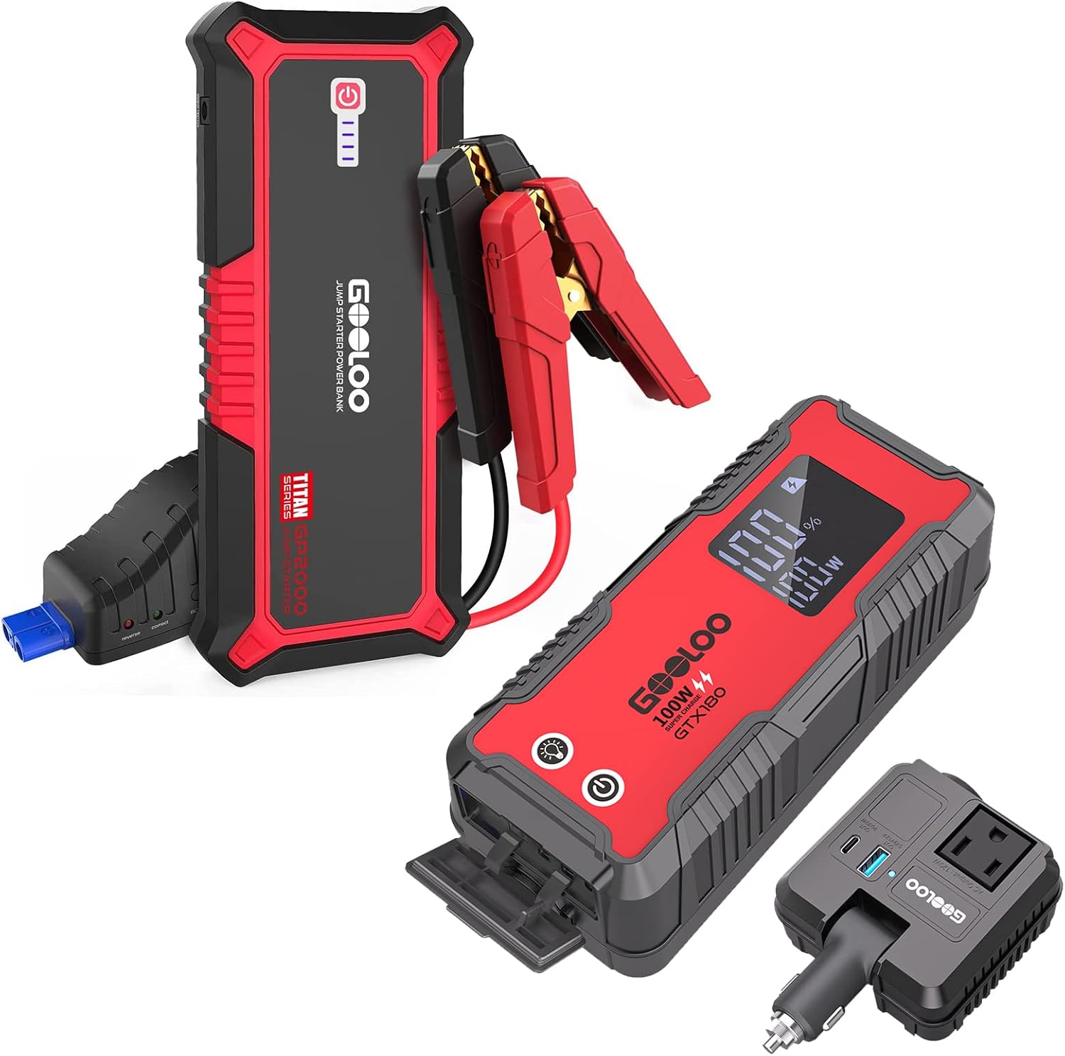 Amazon.com: GOOLOO GP2000 Jump Starter for Up to 9L Gas or 7L Diesel ...