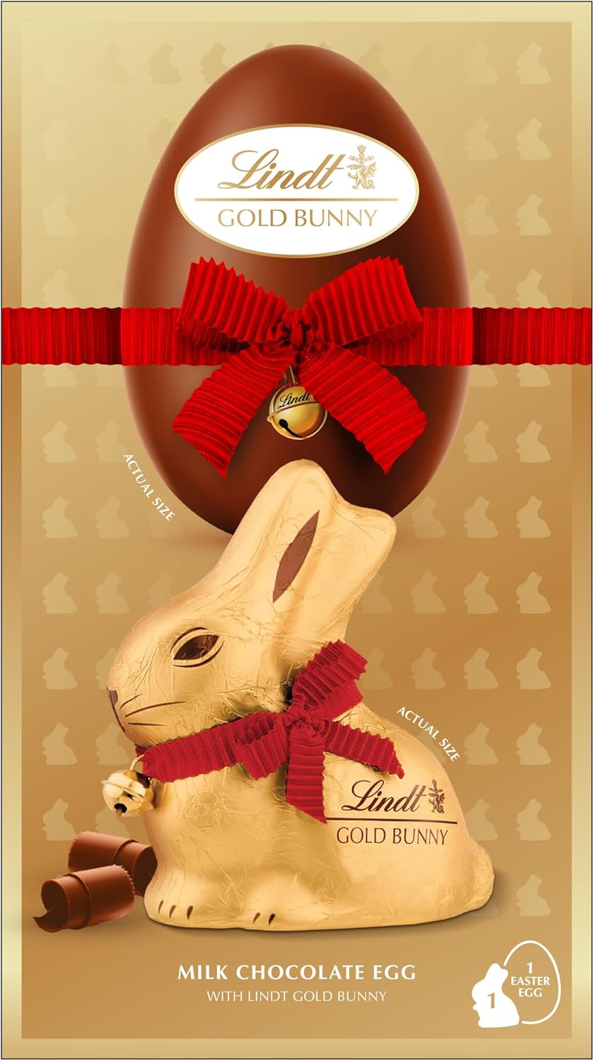 Lindt Gold Bunny Milk Chocolate Easter Egg Extra Large, 360g - Contains ...