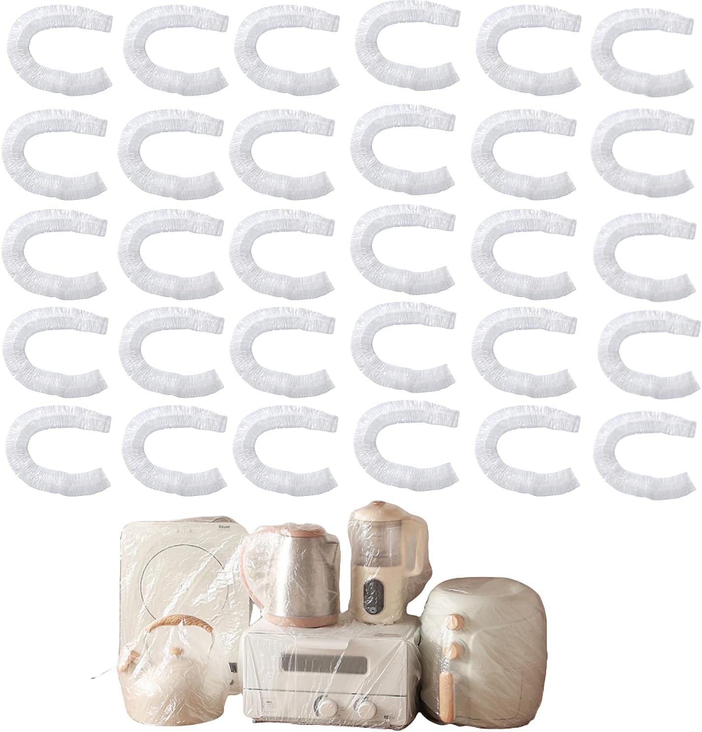 Amazon.com: STAYWILD 60 PCS Clear Small Appliance Dust Covers ...