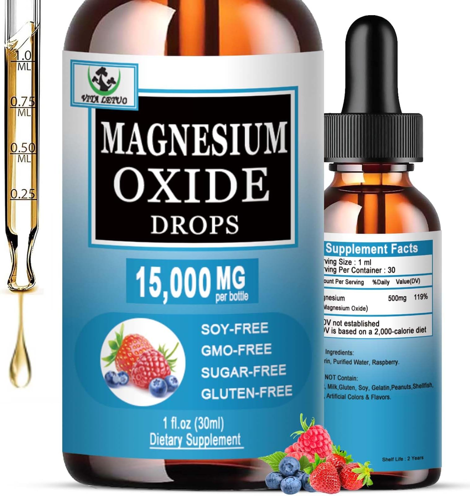 Amazon.com: Magnesium Threonate Liquid 500mg, for Adults &Kids ...