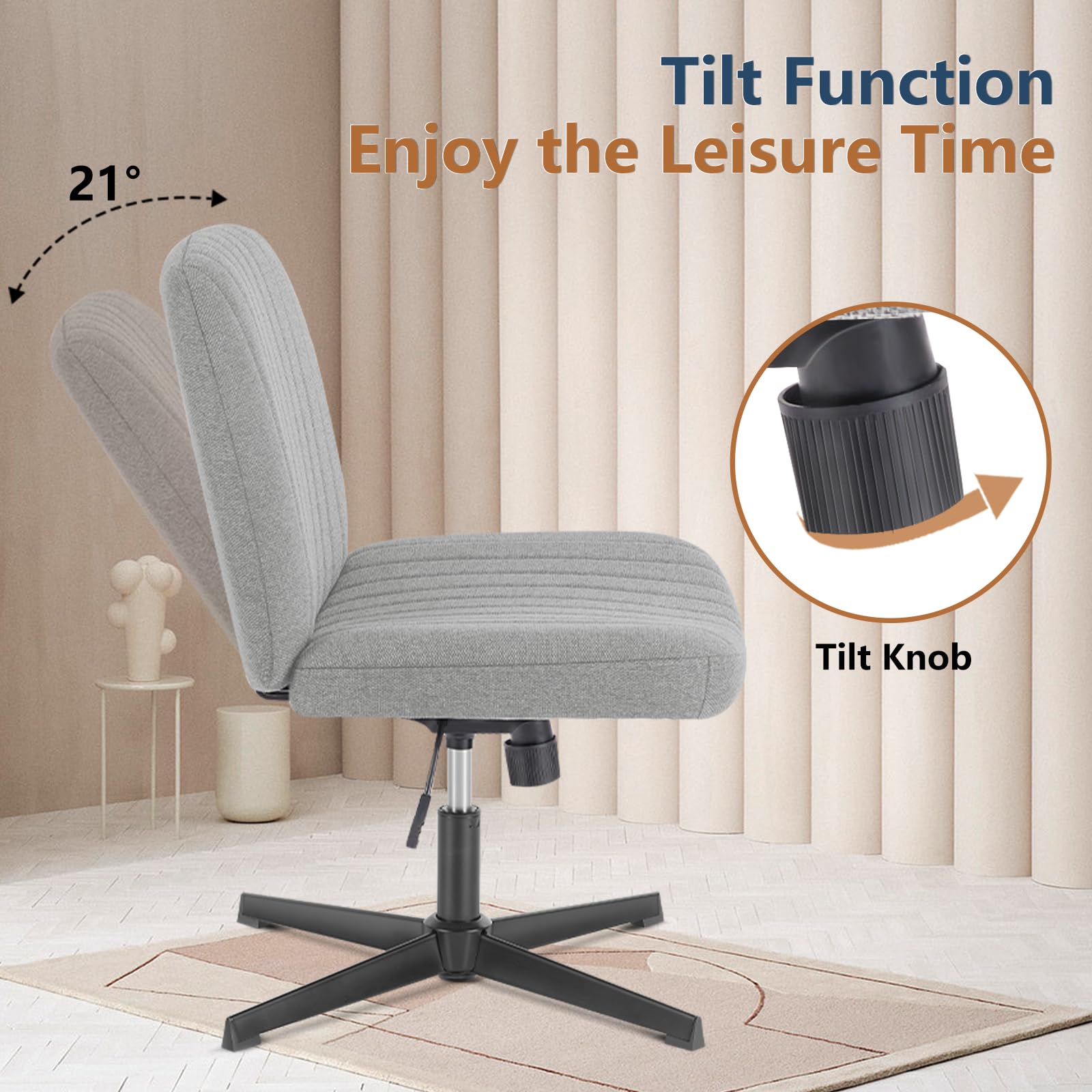 Snapklik.com : Criss Cross Chair, Cross Legged Office Chair No Wheels ...